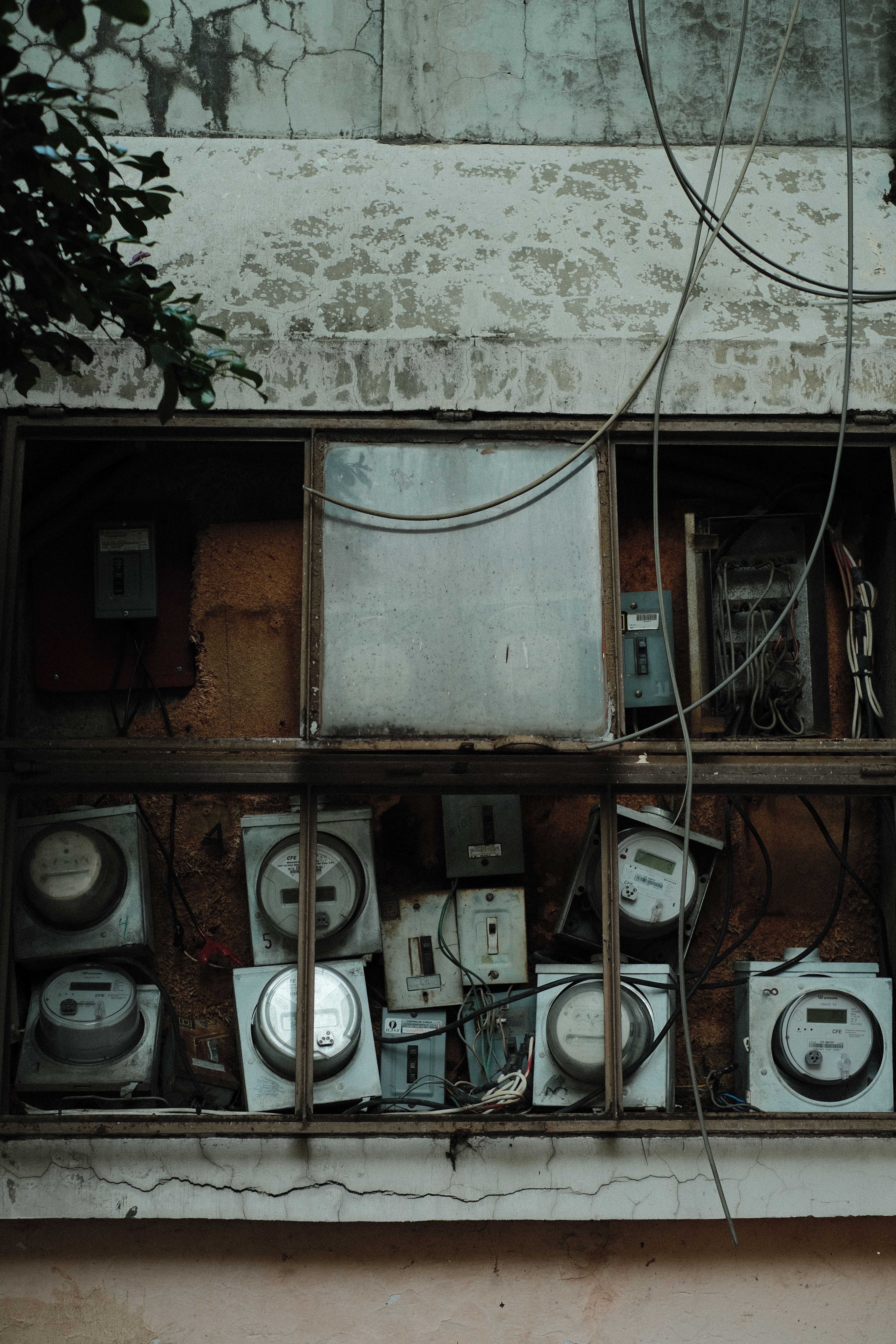 Vintage Electric Meters in Urban Guadalajara · Free Stock Photo