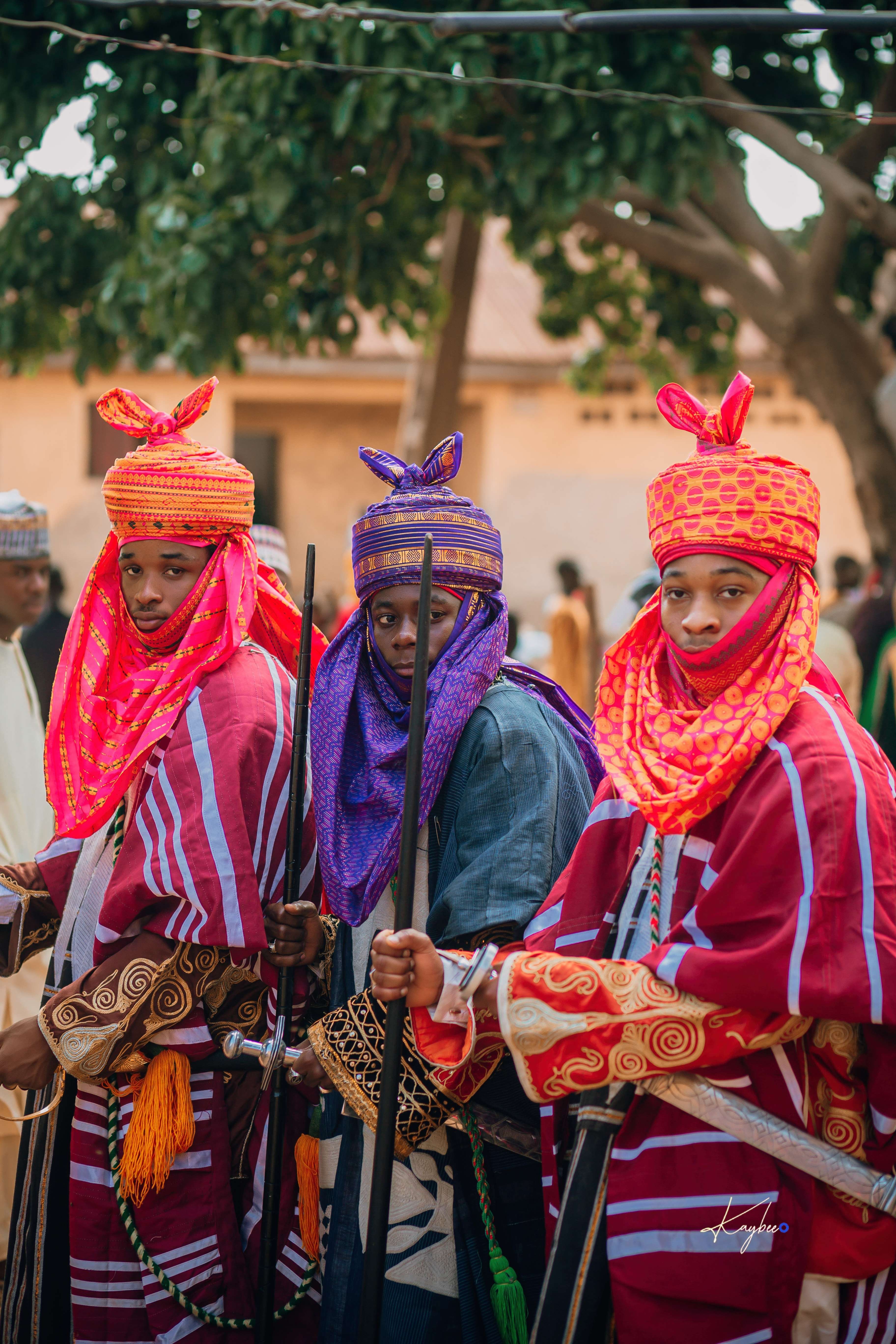 Colorful Traditional Attire of African Men · Free Stock Photo