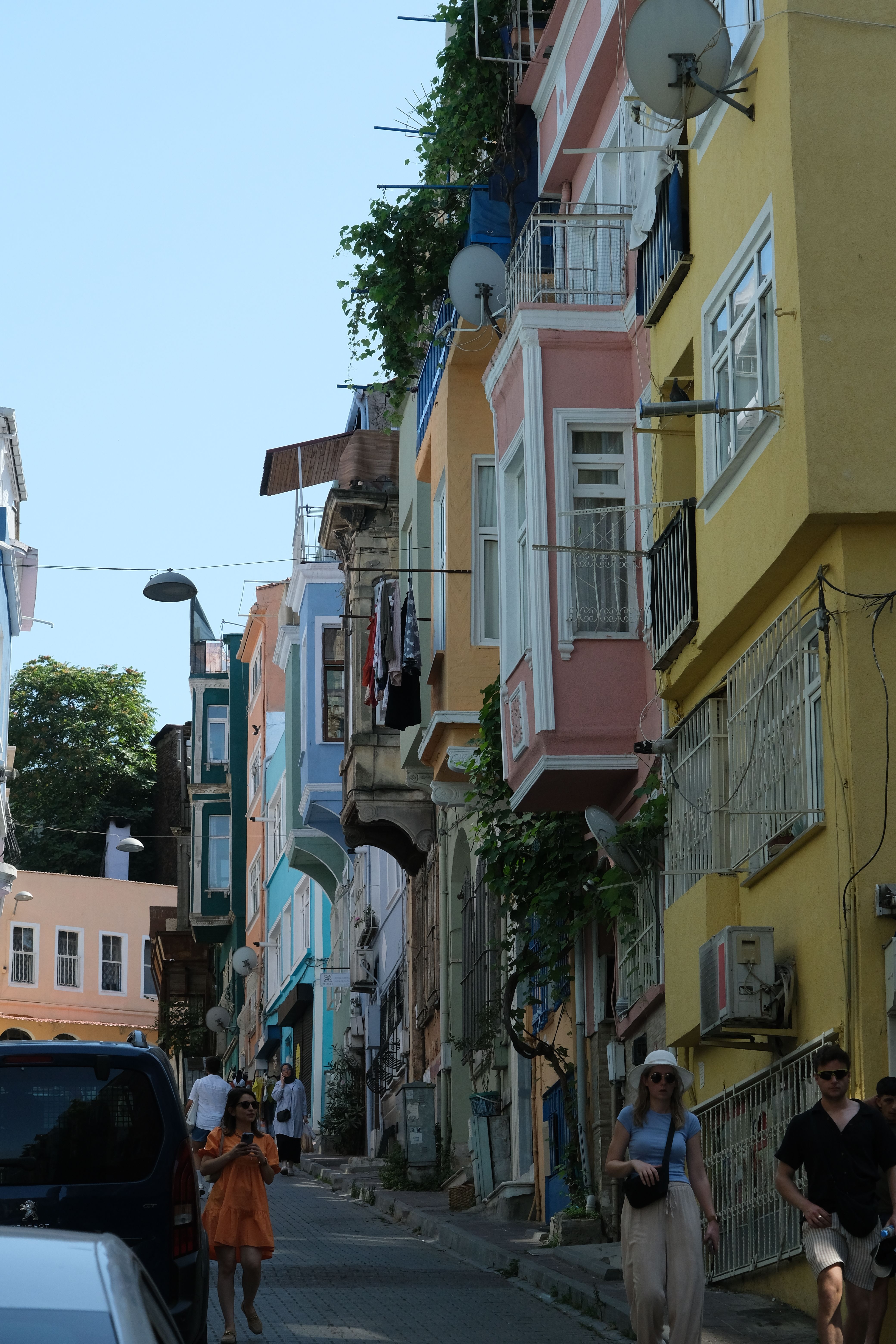 Colorful Street Scene in a Historic European Neighborhood · Free Stock ...