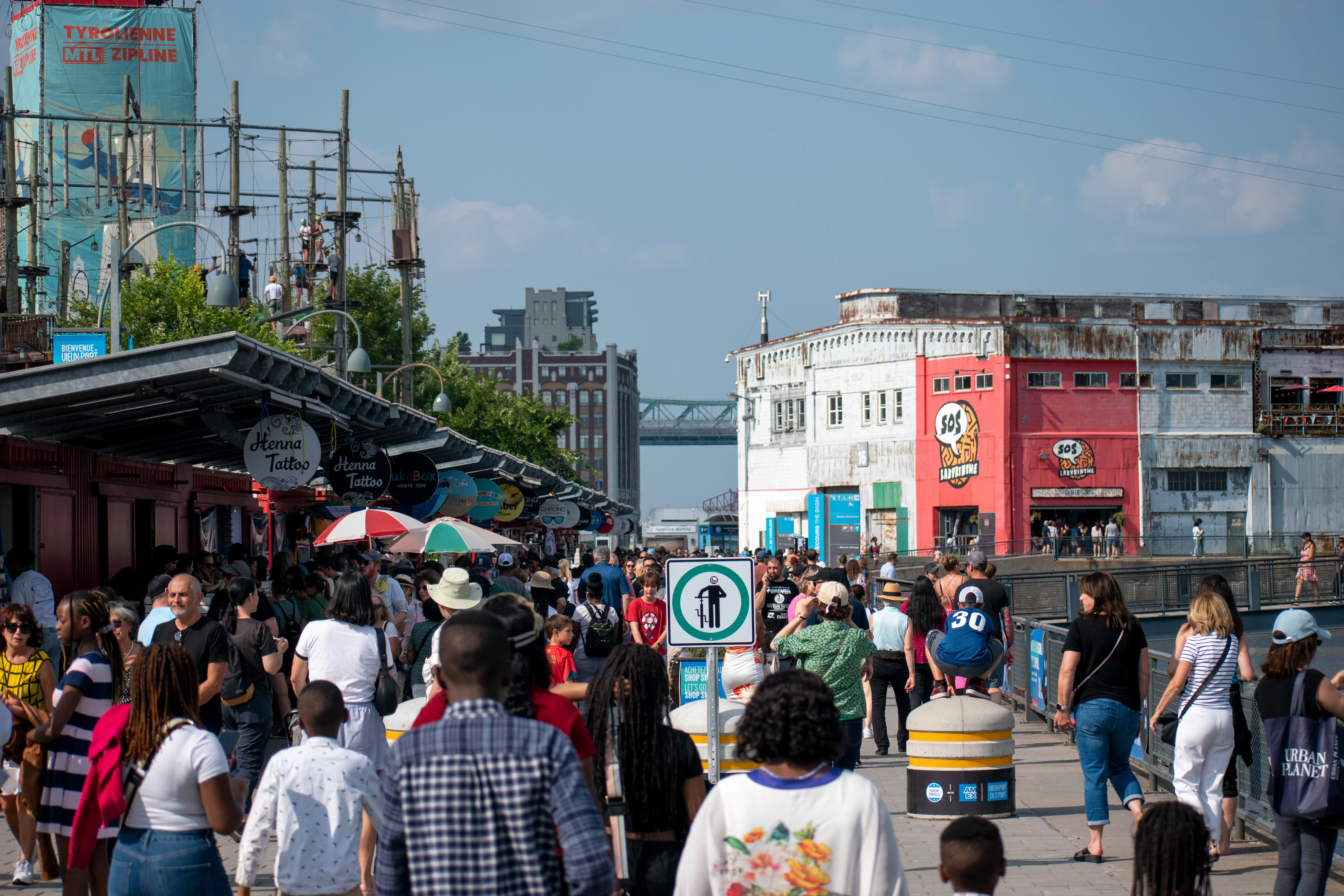 Busy Summer Day at Montreal Old Port · Free Stock Photo