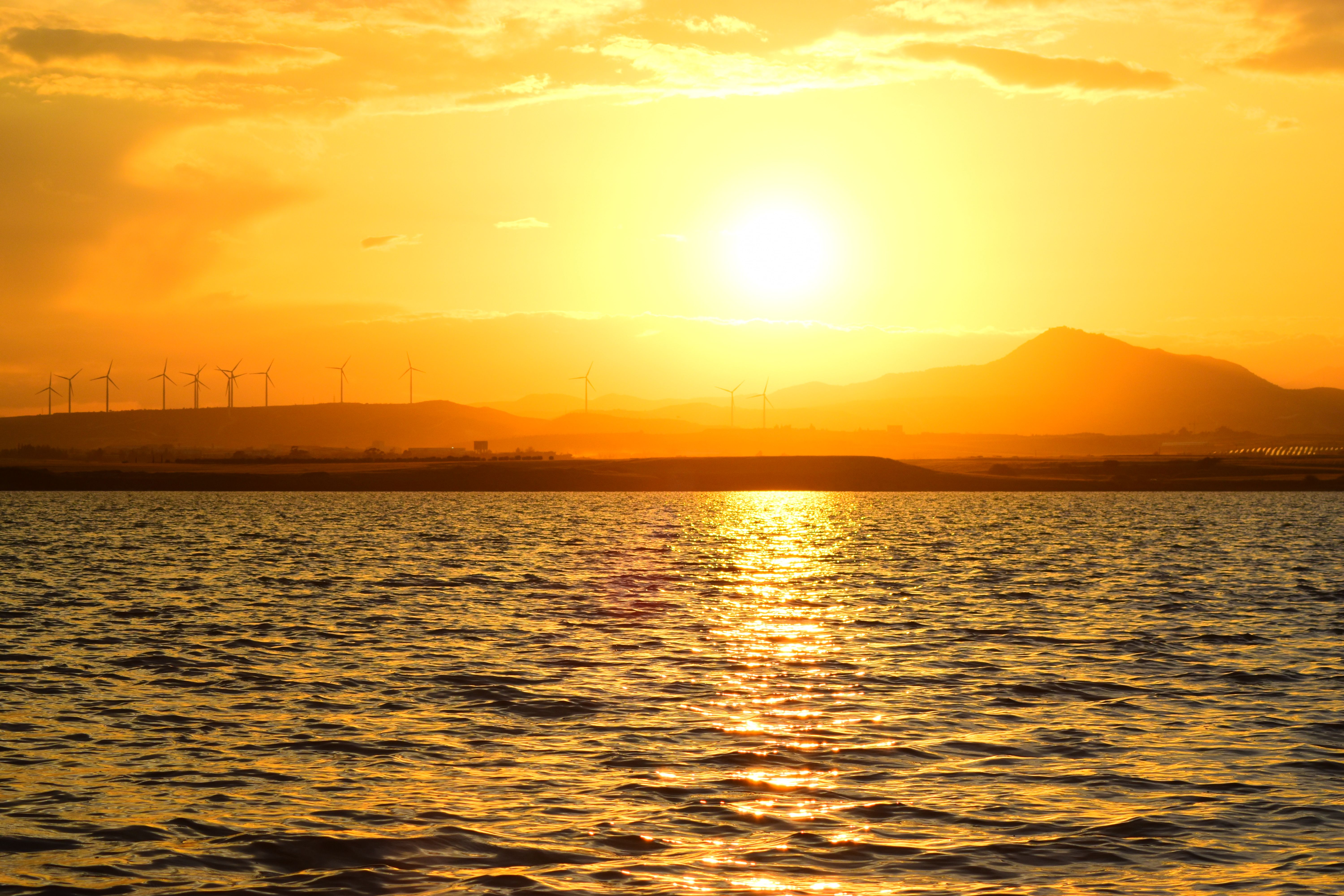 Golden Sunrise Over Larnaca Bay in Cyprus · Free Stock Photo