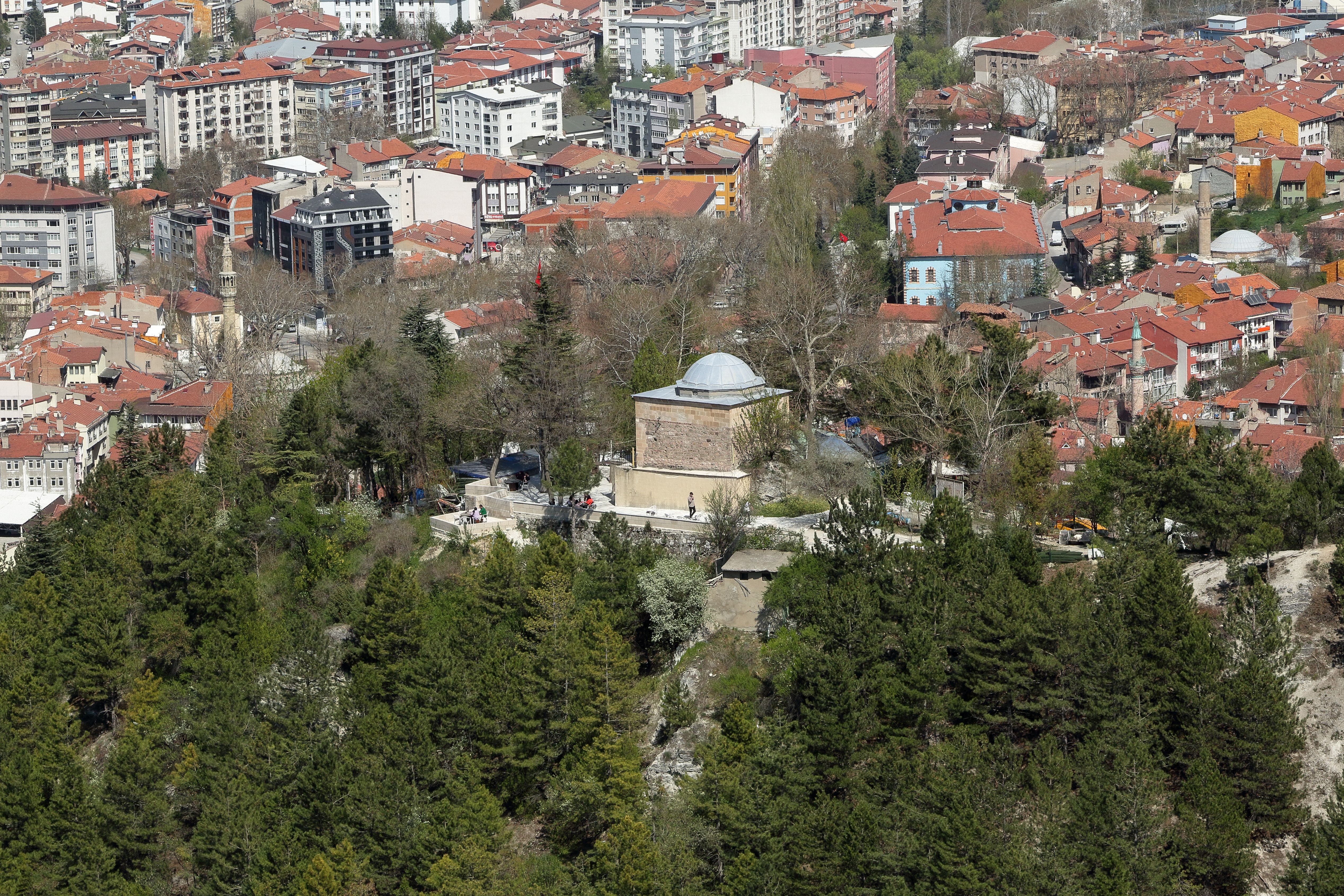 Aerial View of Historical Hilltop Shrine Amidst Urban Landscape · Free ...