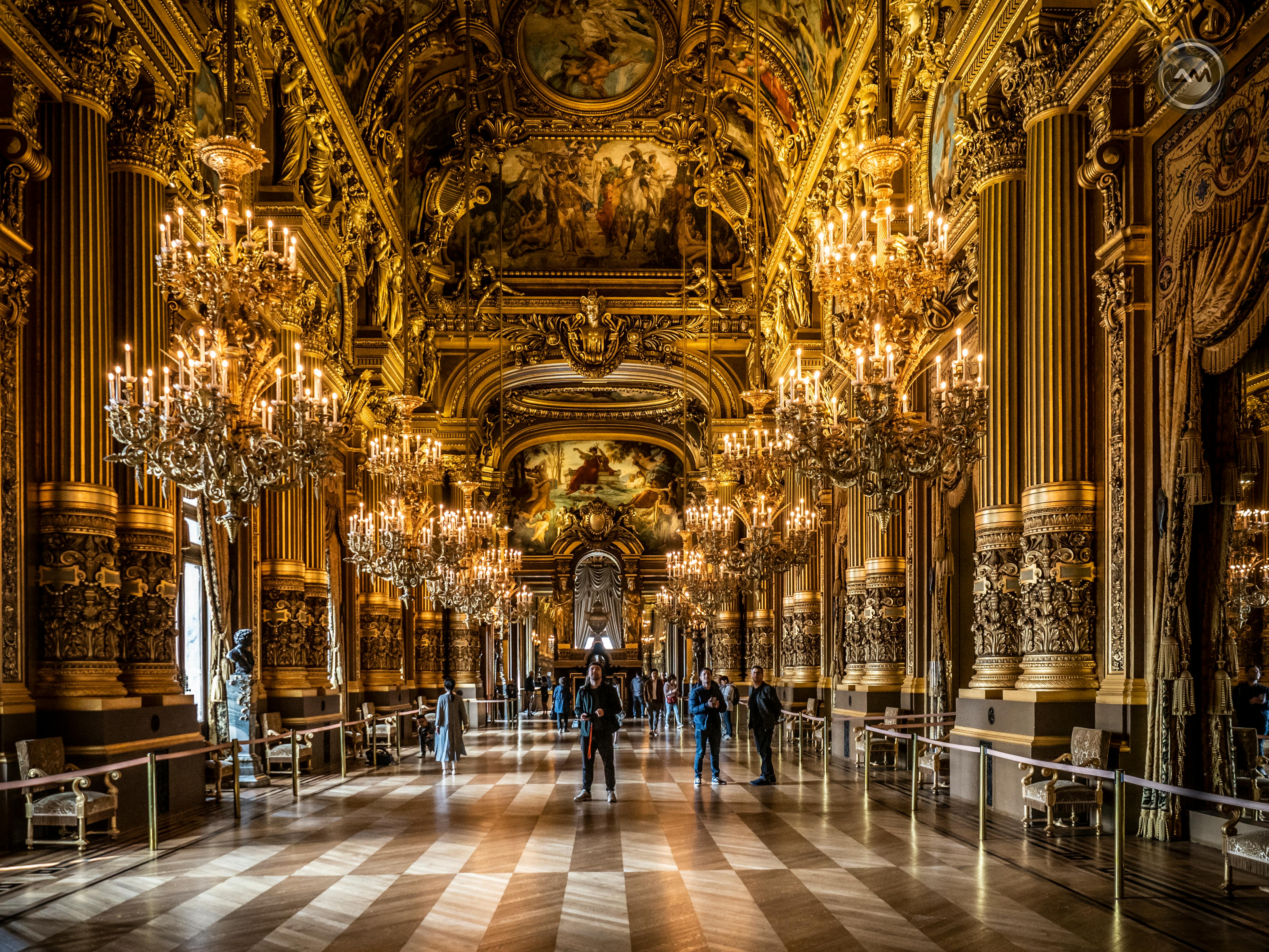 Luxurious Interior at Palais Garnier Opera House · Free Stock Photo