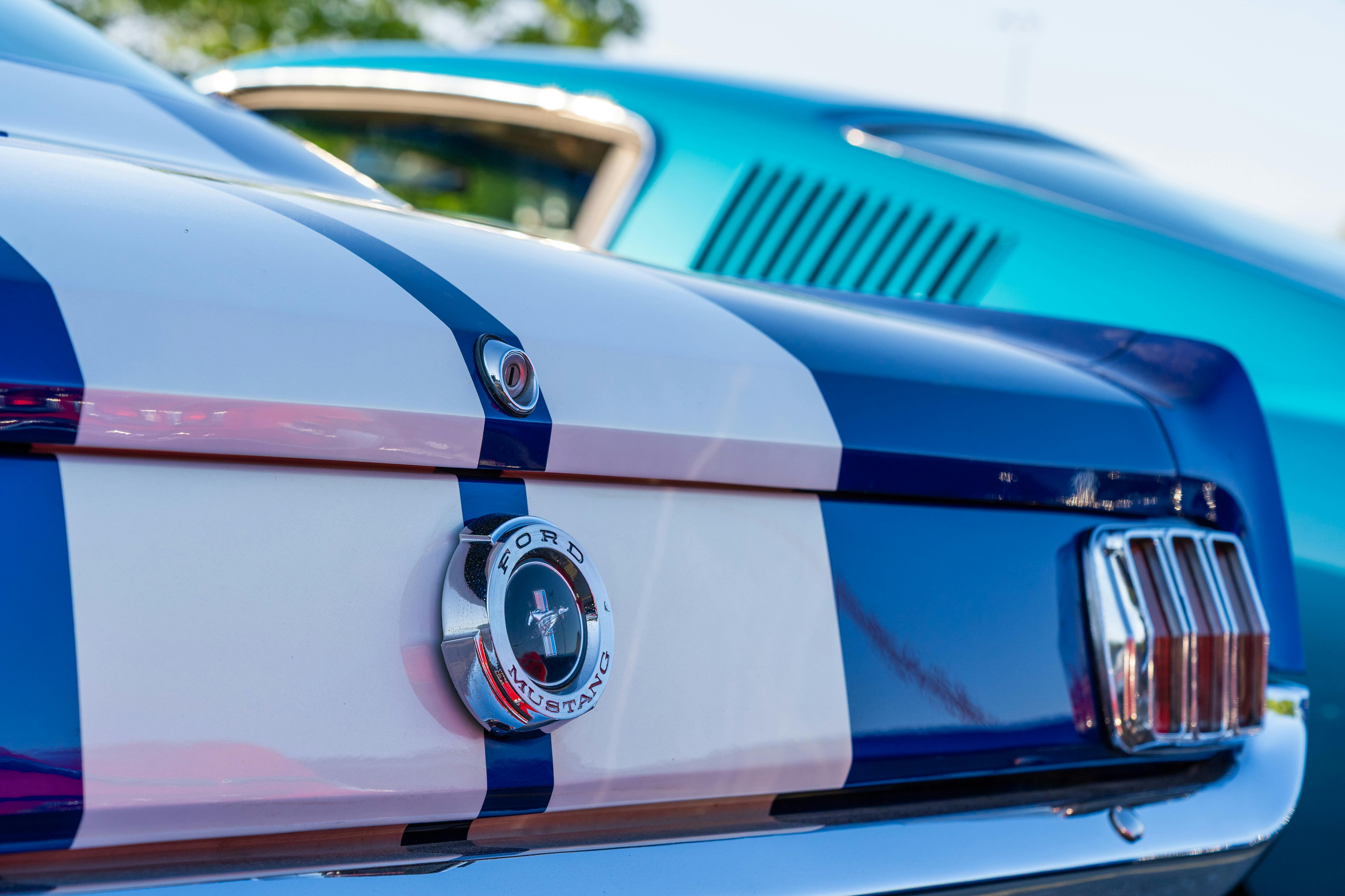 Close-up of Classic Ford Mustang Rear View · Free Stock Photo