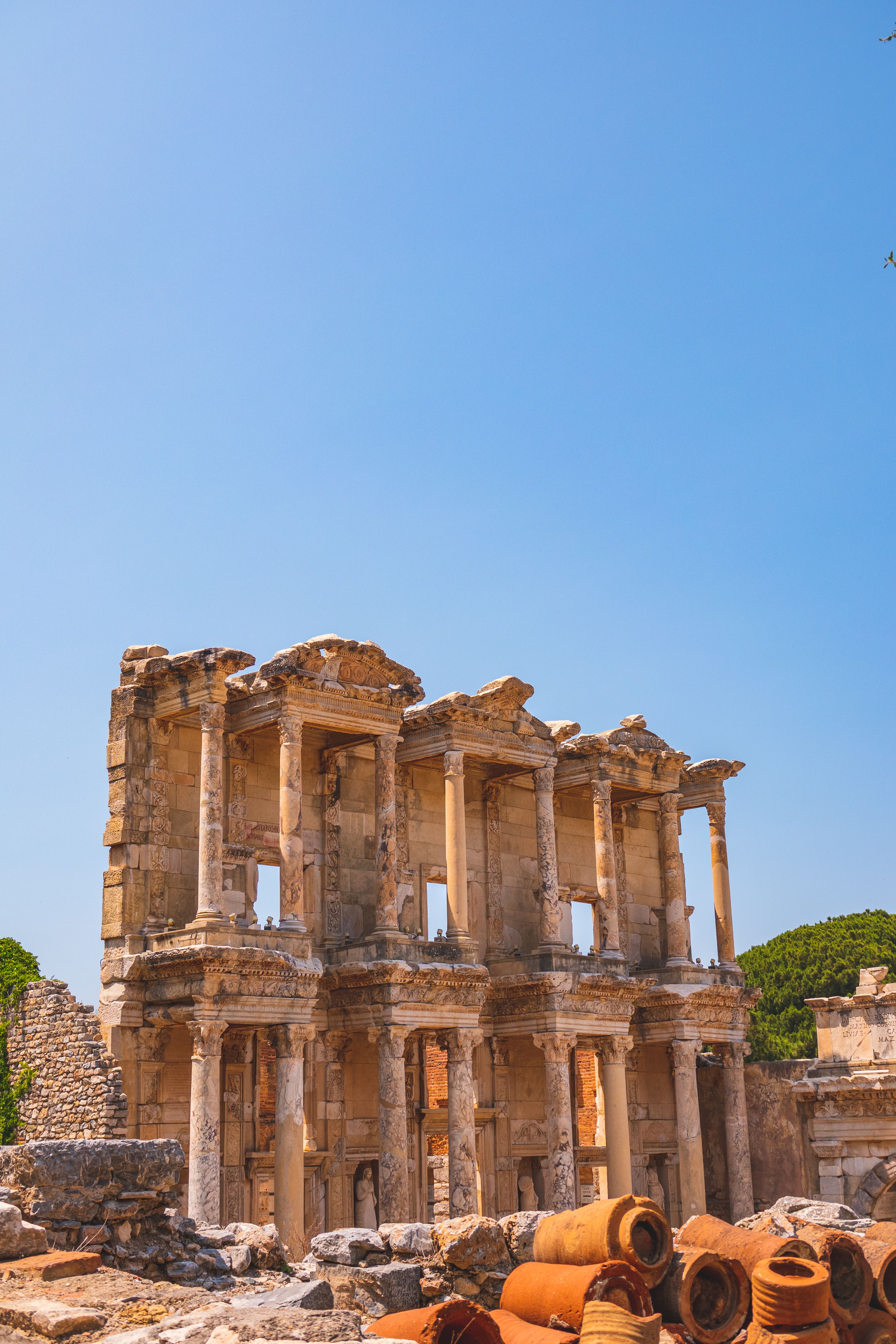 Celsus Library Ruins in Ancient Ephesus, Izmir · Free Stock Photo