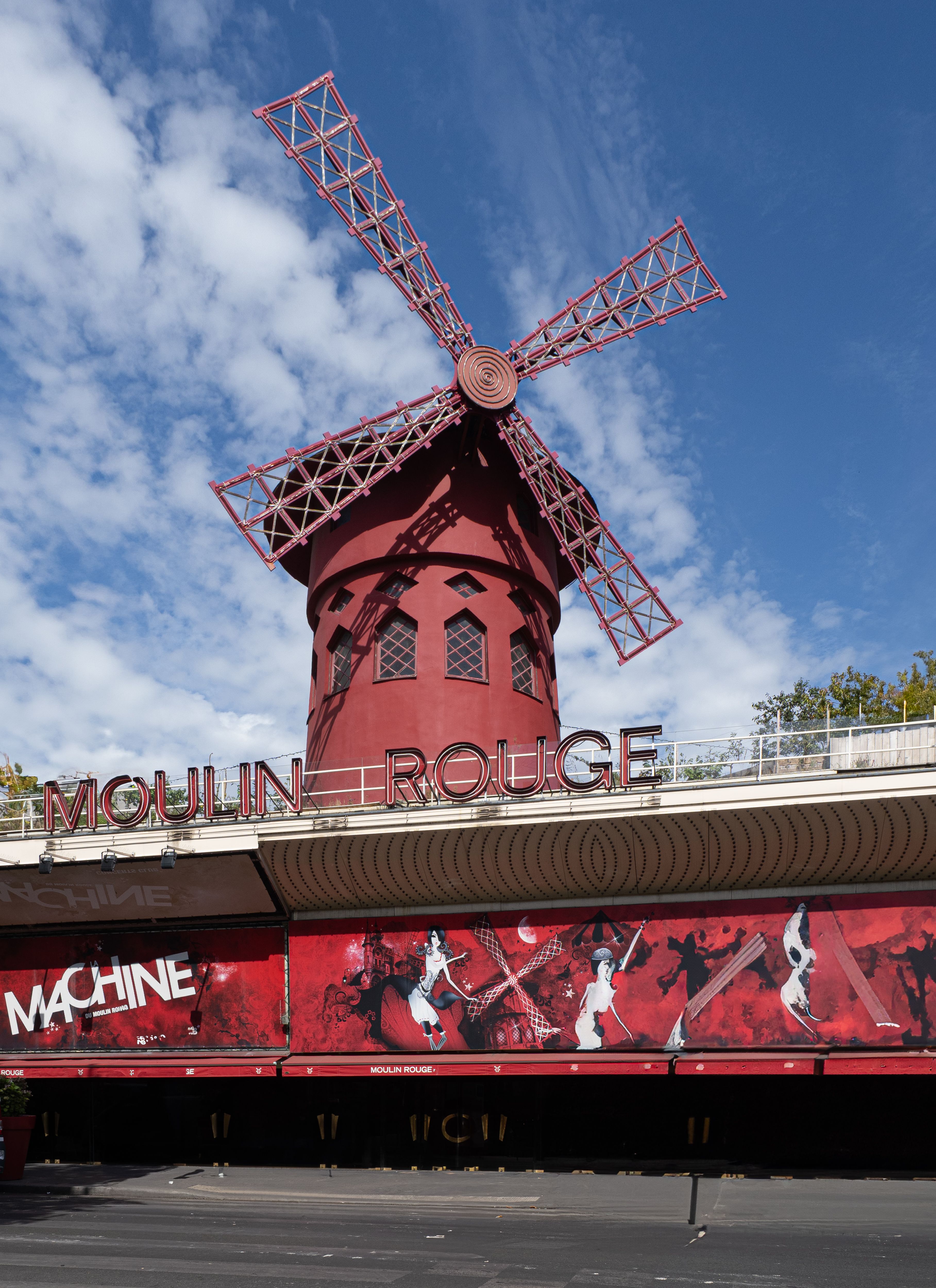Iconic Moulin Rouge Windmill in Paris, France · Free Stock Photo