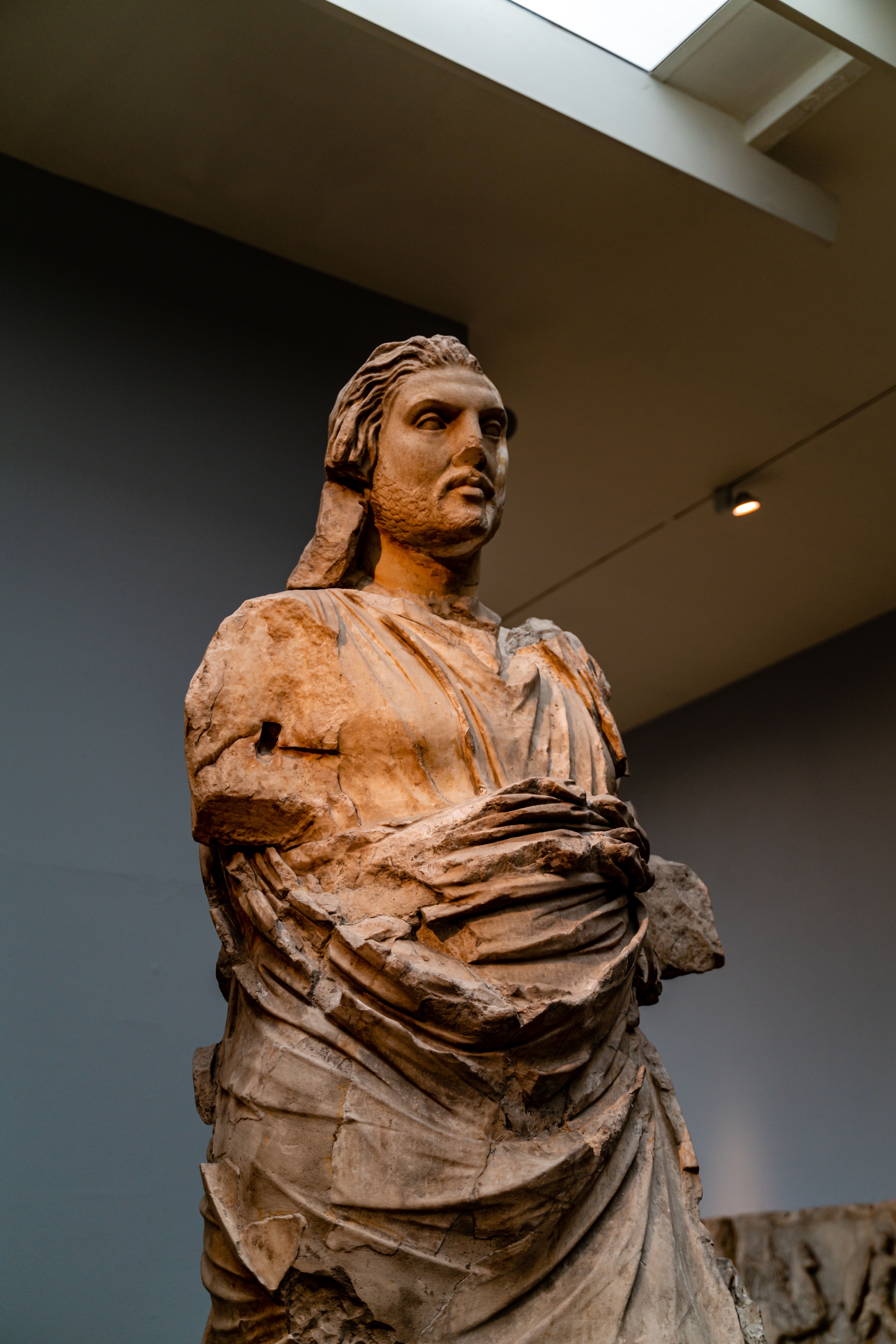 Ancient Statue Exhibit at British Museum, London · Free Stock Photo