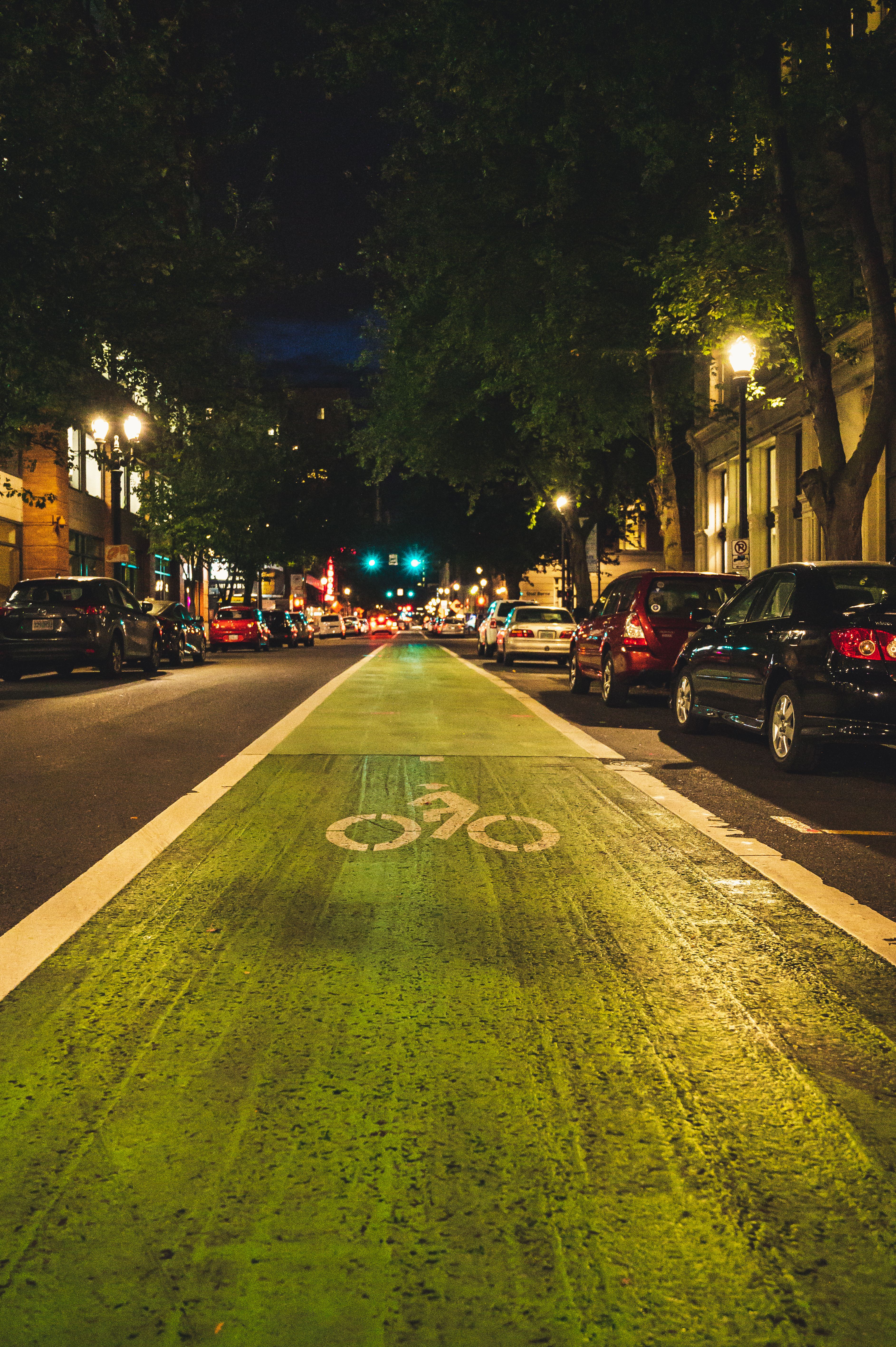 White Bicycle Road Sign · Free Stock Photo