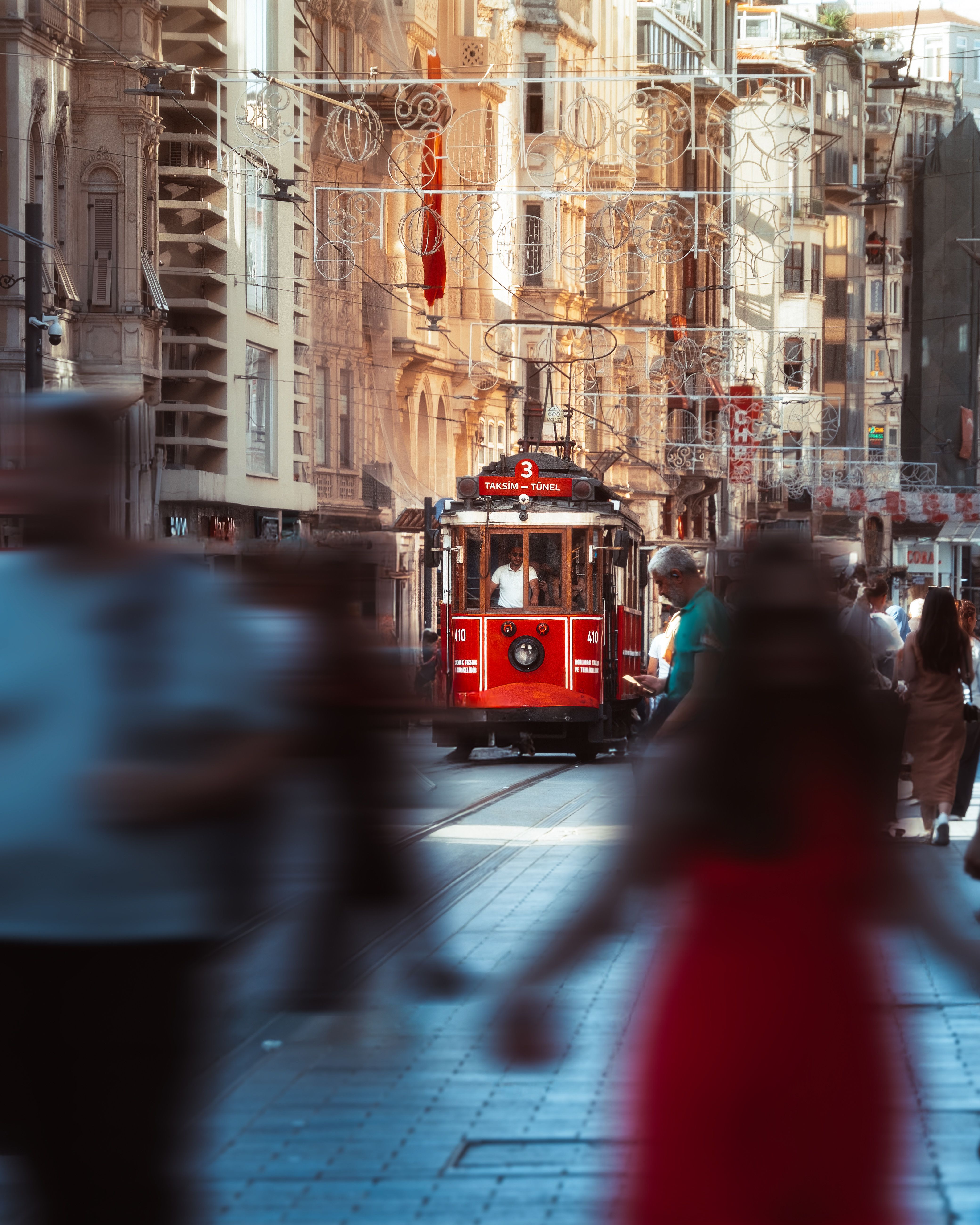 Historic Red Tram on Istiklal Avenue, Istanbul · Free Stock Photo