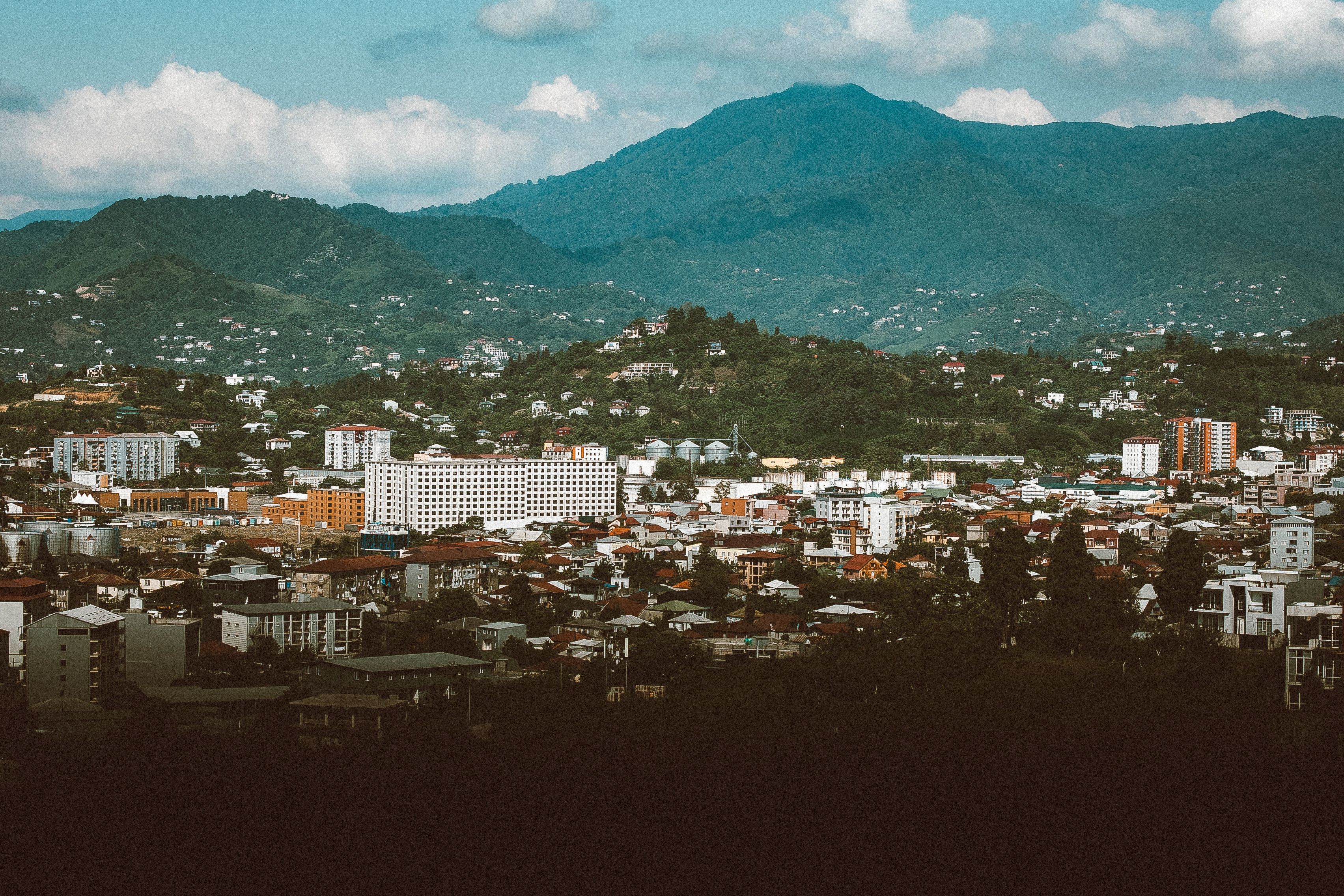 Scenic Aerial View of Urban Landscape in Georgia · Free Stock Photo