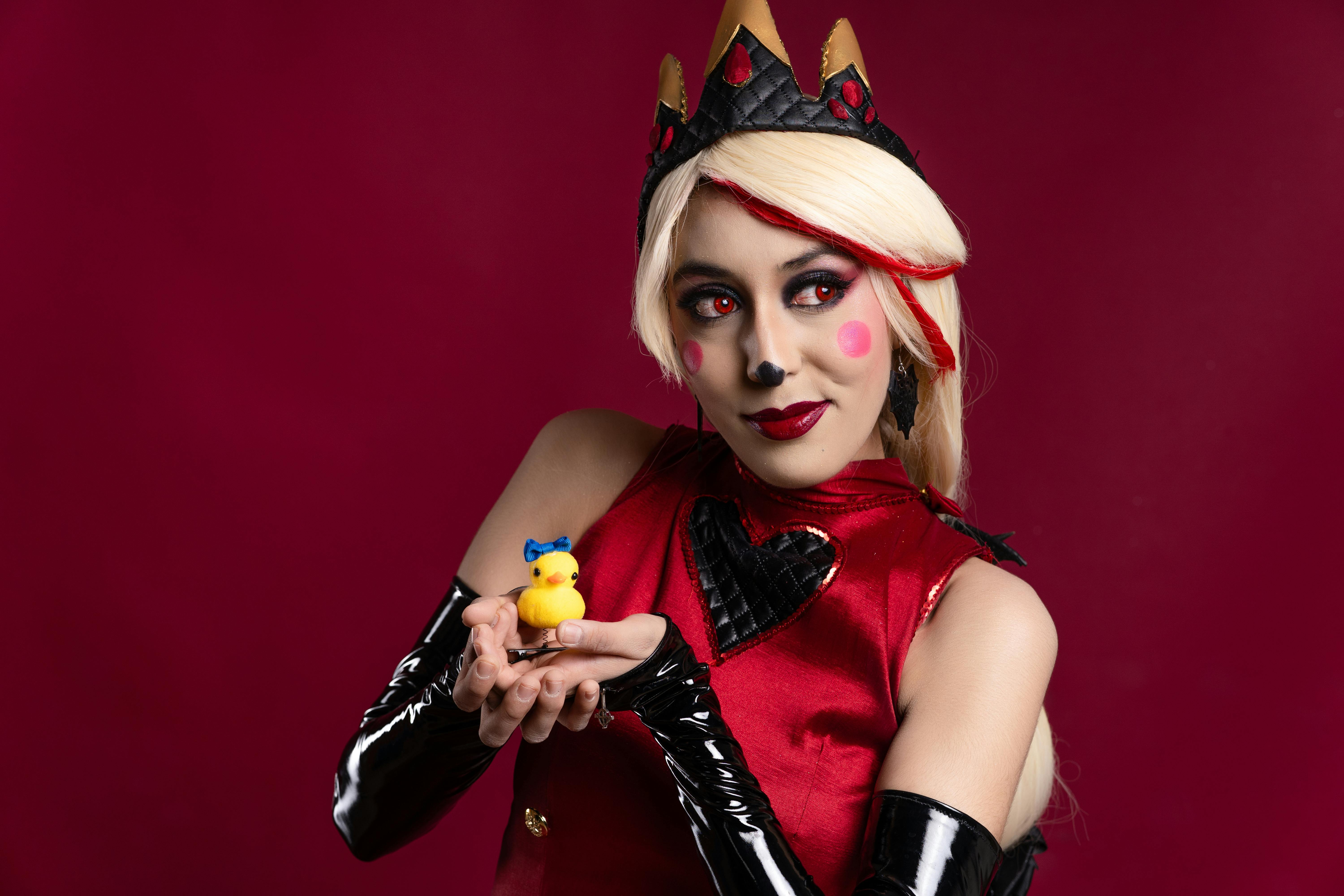 Creative Cosplay Portrait with Rubber Duck · Free Stock Photo
