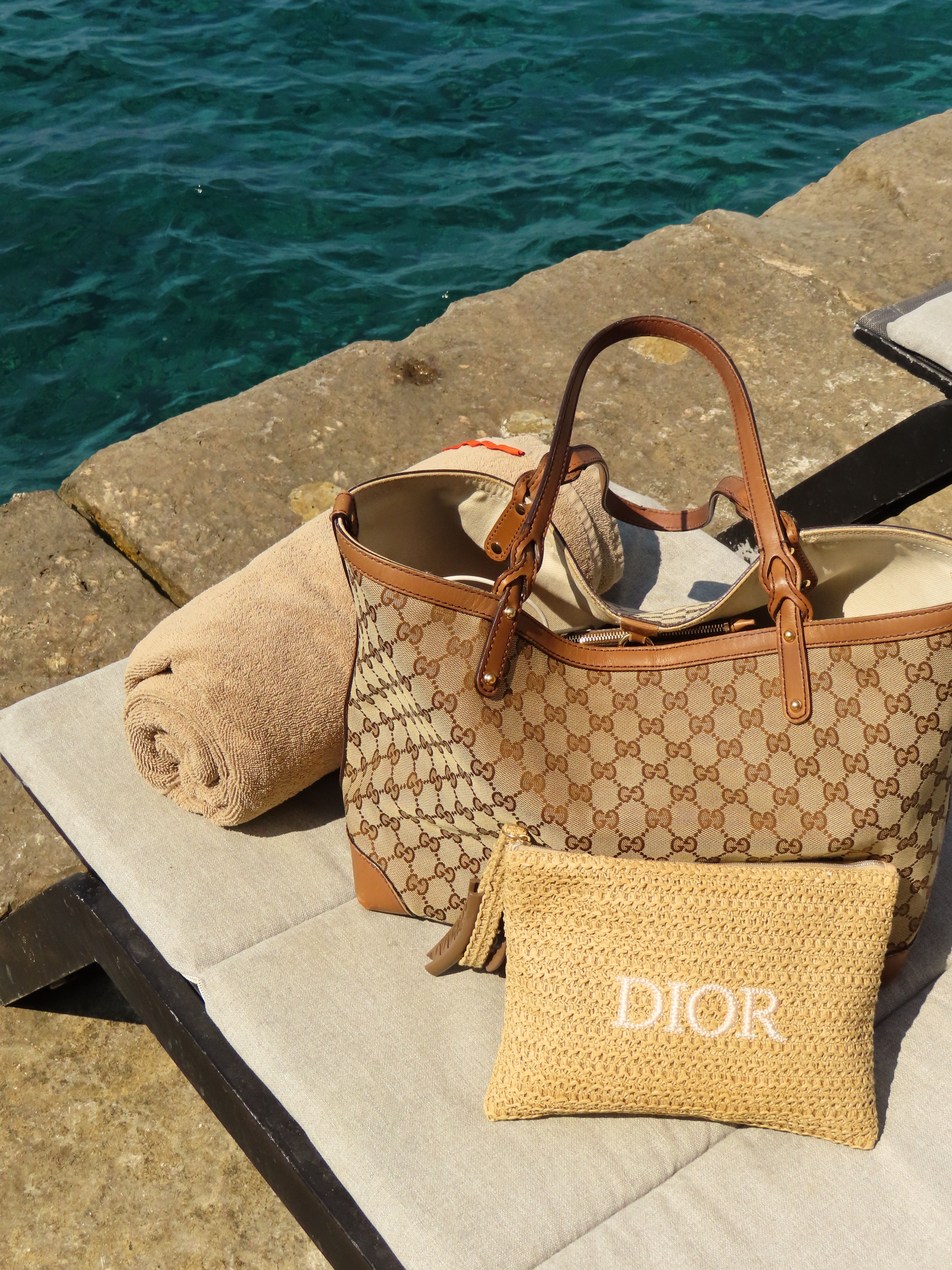 Luxury Beach Accessories by the Ocean · Free Stock Photo