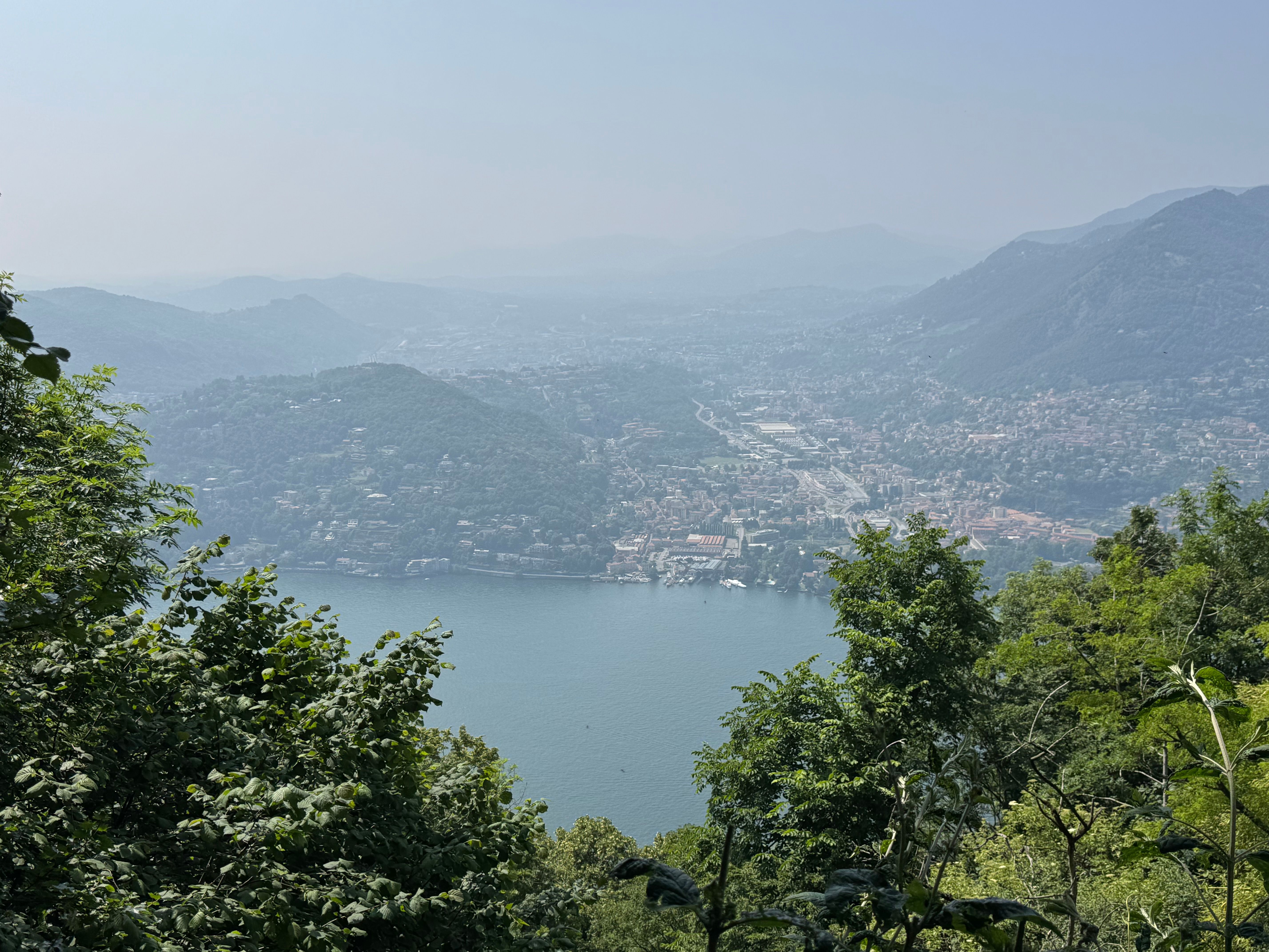 Scenic Lake Como View with Verdant Hillsides · Free Stock Photo