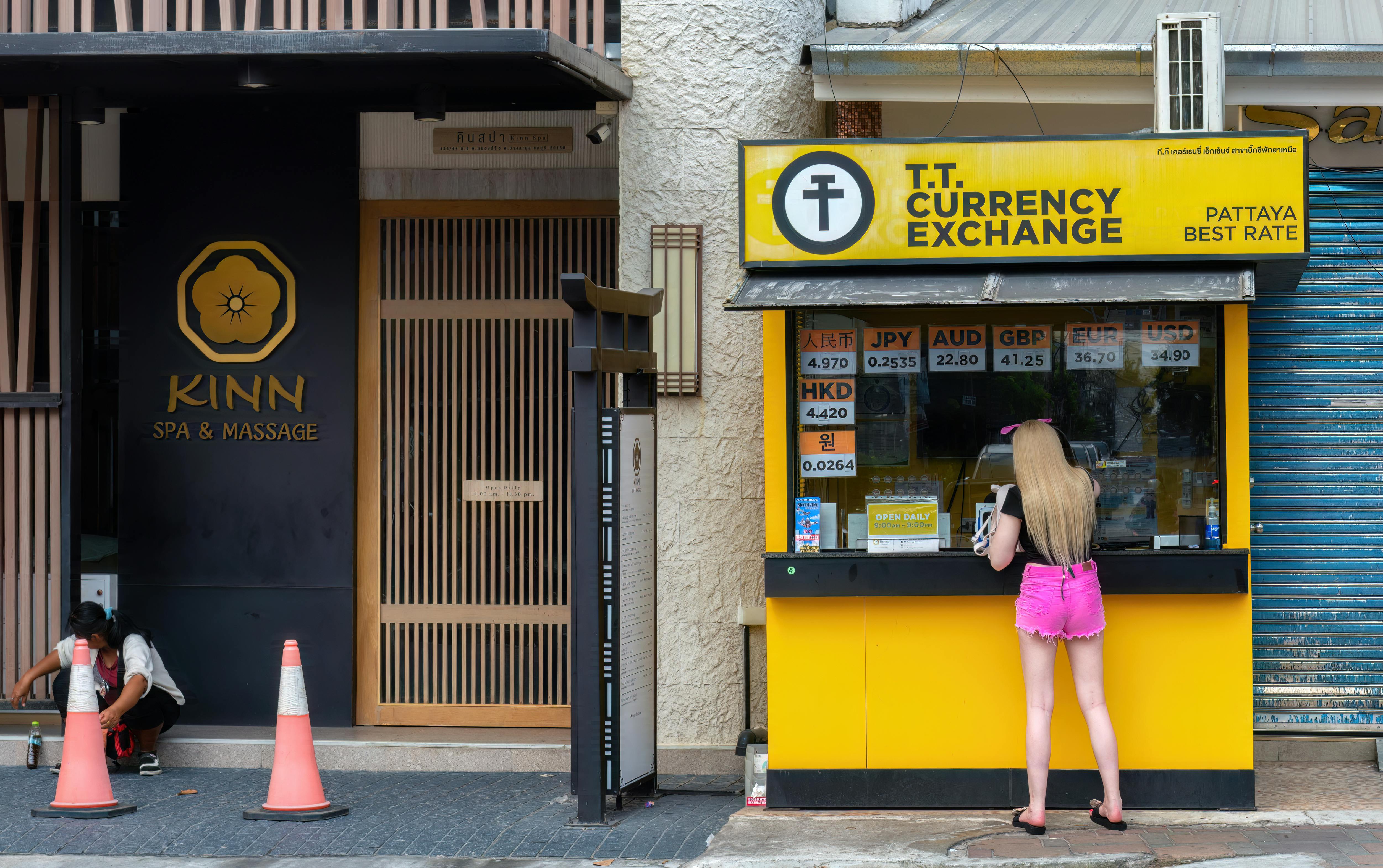 Currency Exchange Booth in Pattaya, Thailand · Free Stock Photo
