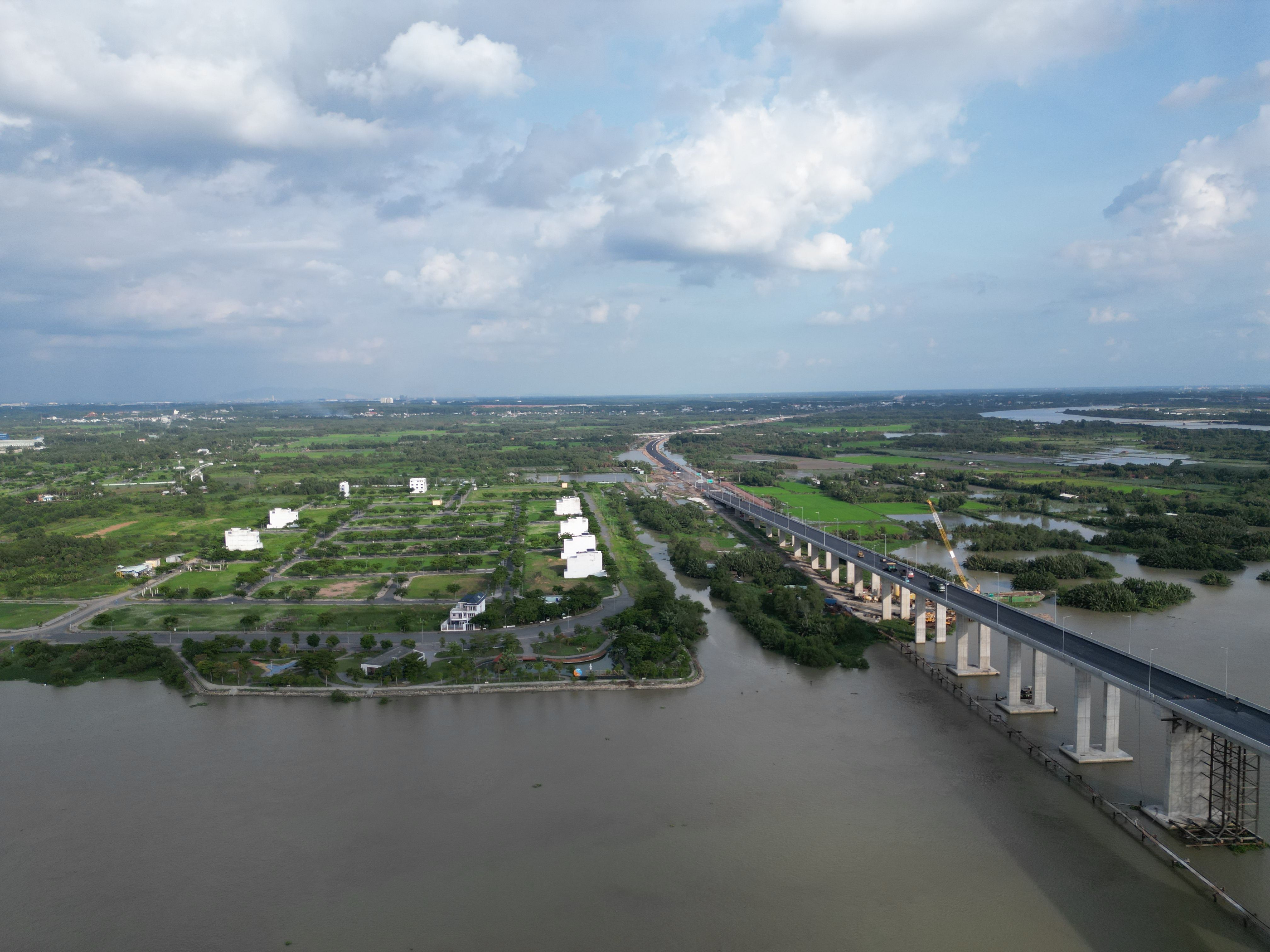 Aerial View of Bridge and River in Dong Nai, Vietnam · Free Stock Photo
