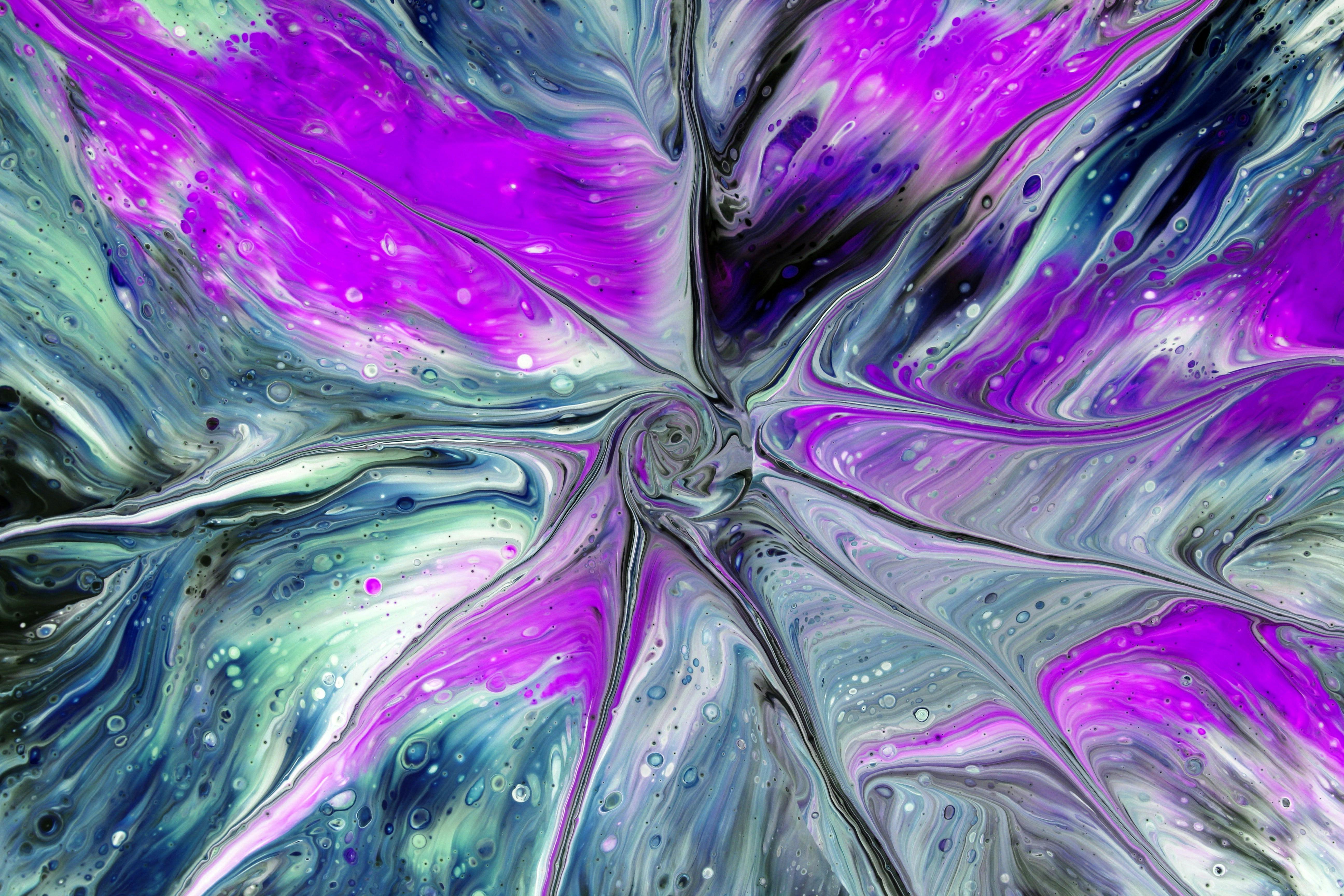 Colorful Abstract Swirl Painting Art · Free Stock Photo