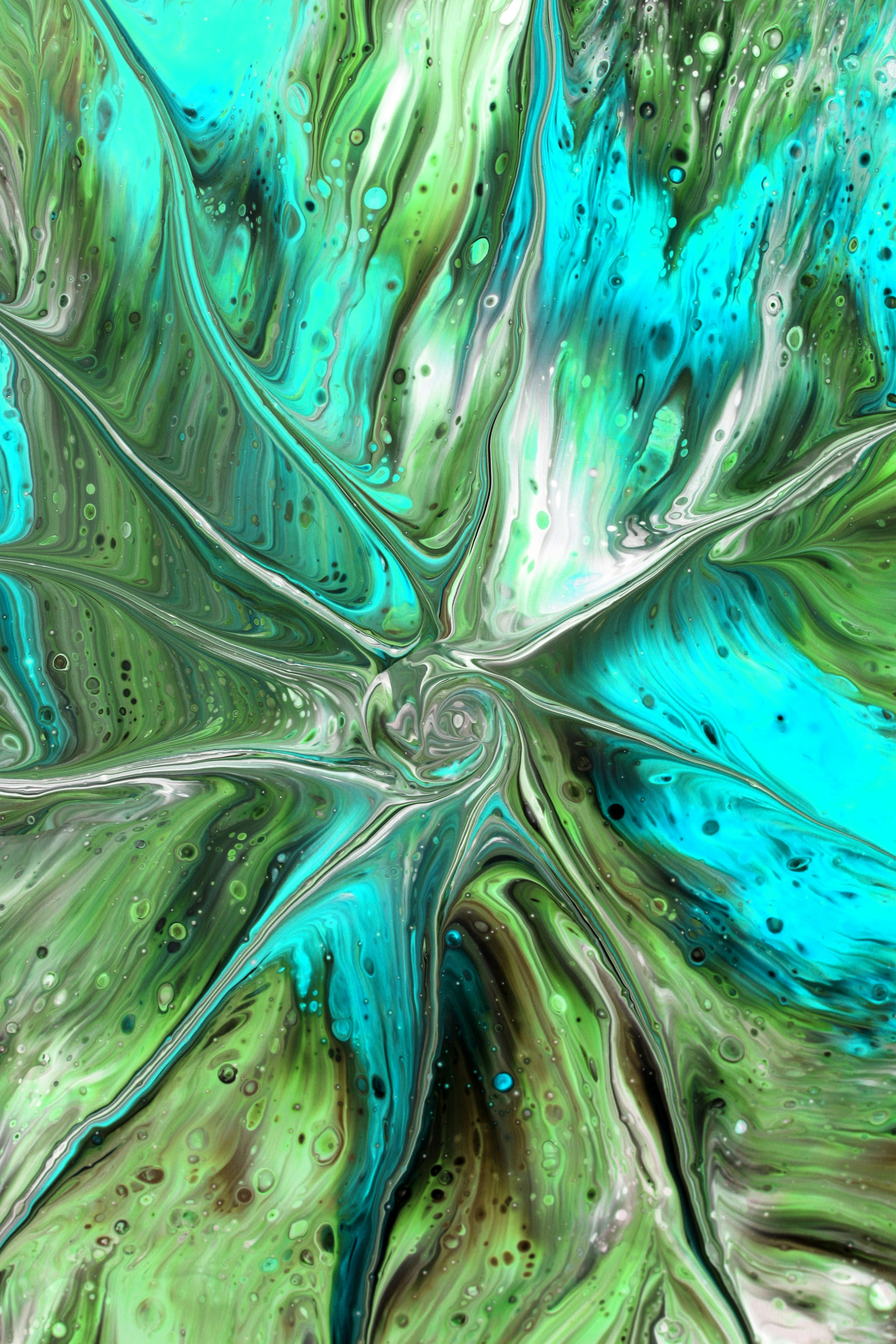 Colorful Abstract Paint Swirl Art Design · Free Stock Photo