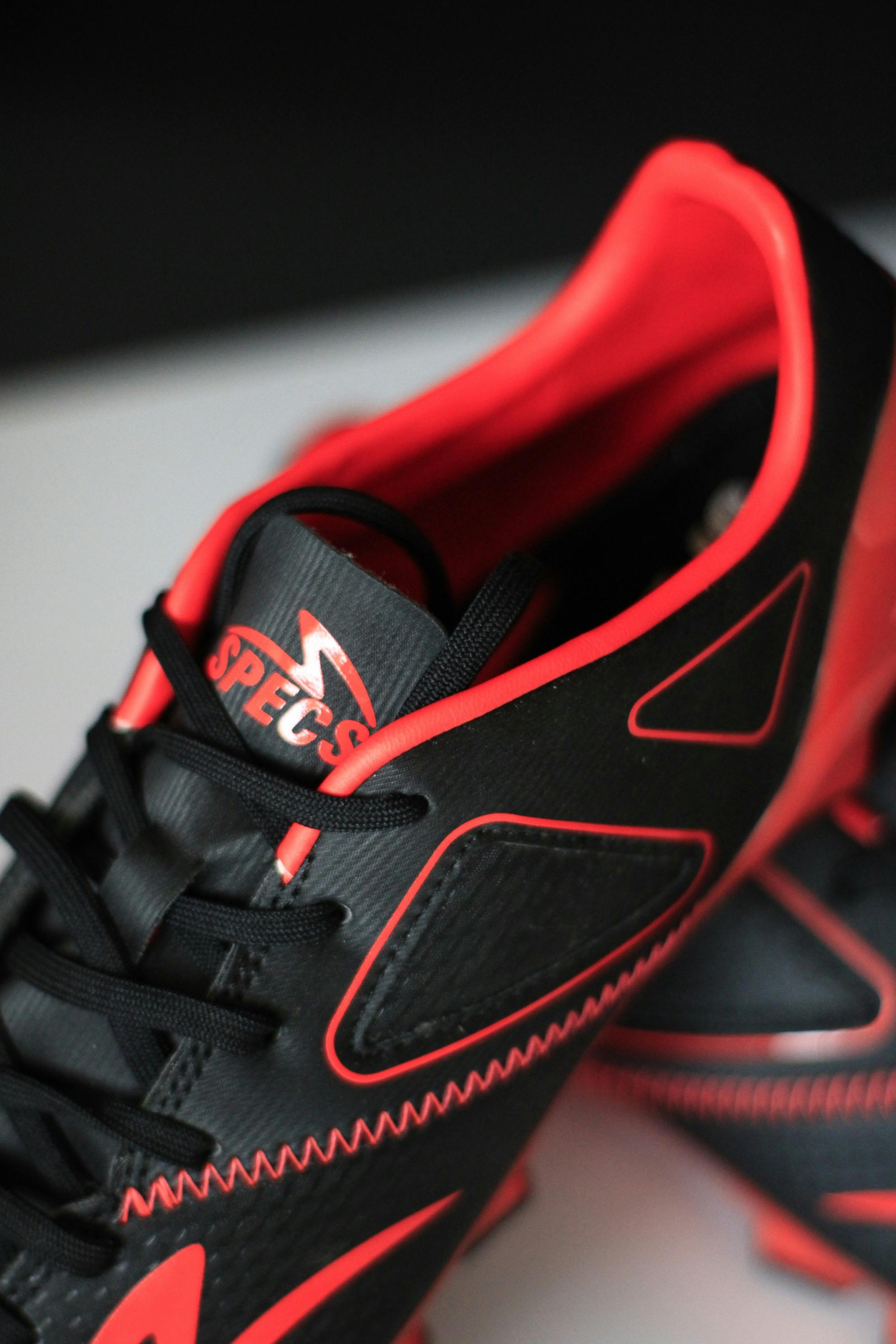 Close-up of Black and Red Athletic Shoes · Free Stock Photo