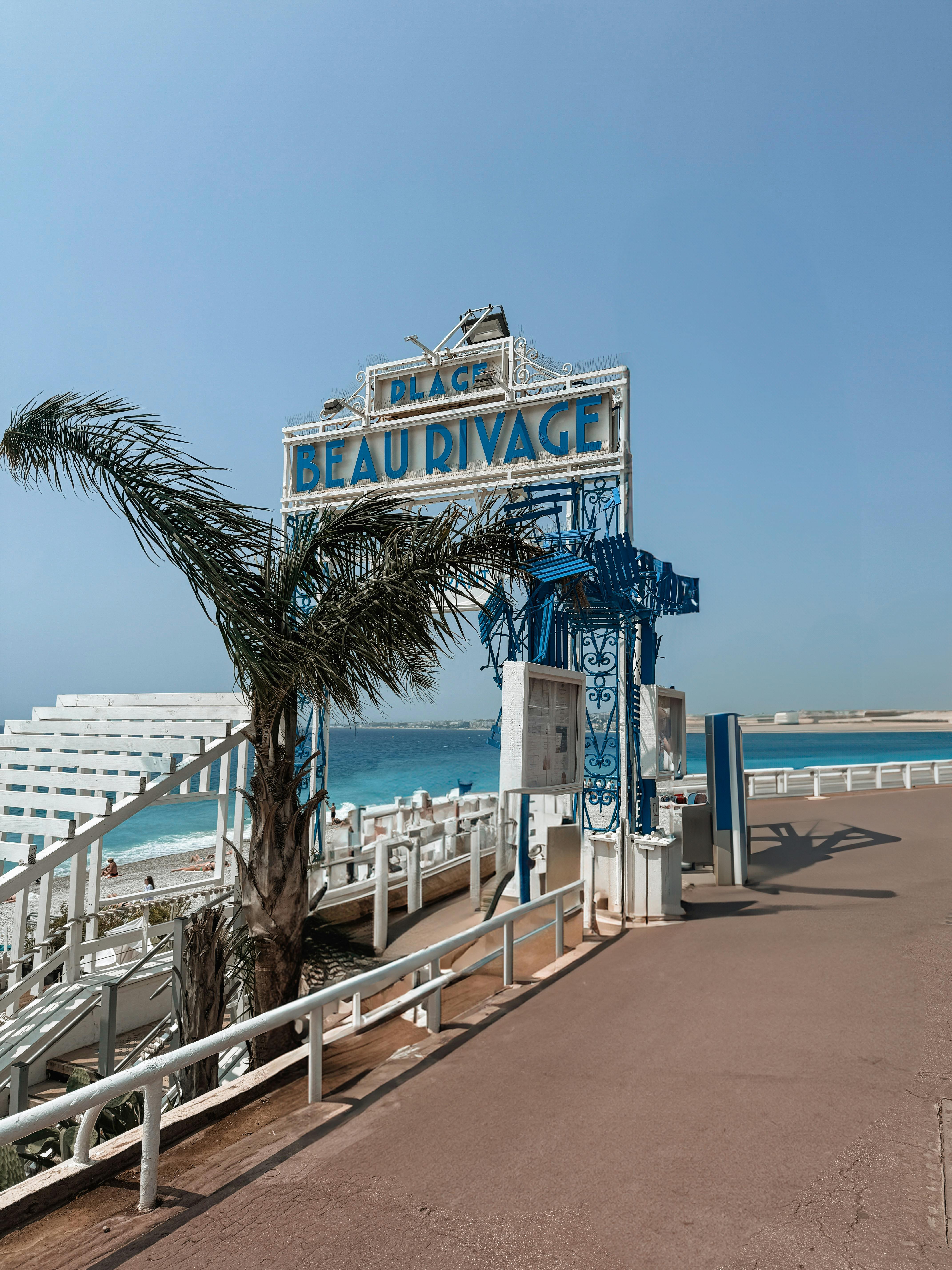 Portal Emblemático De La Playa Place Beaurivage, 尼扎 · 免费素材图片