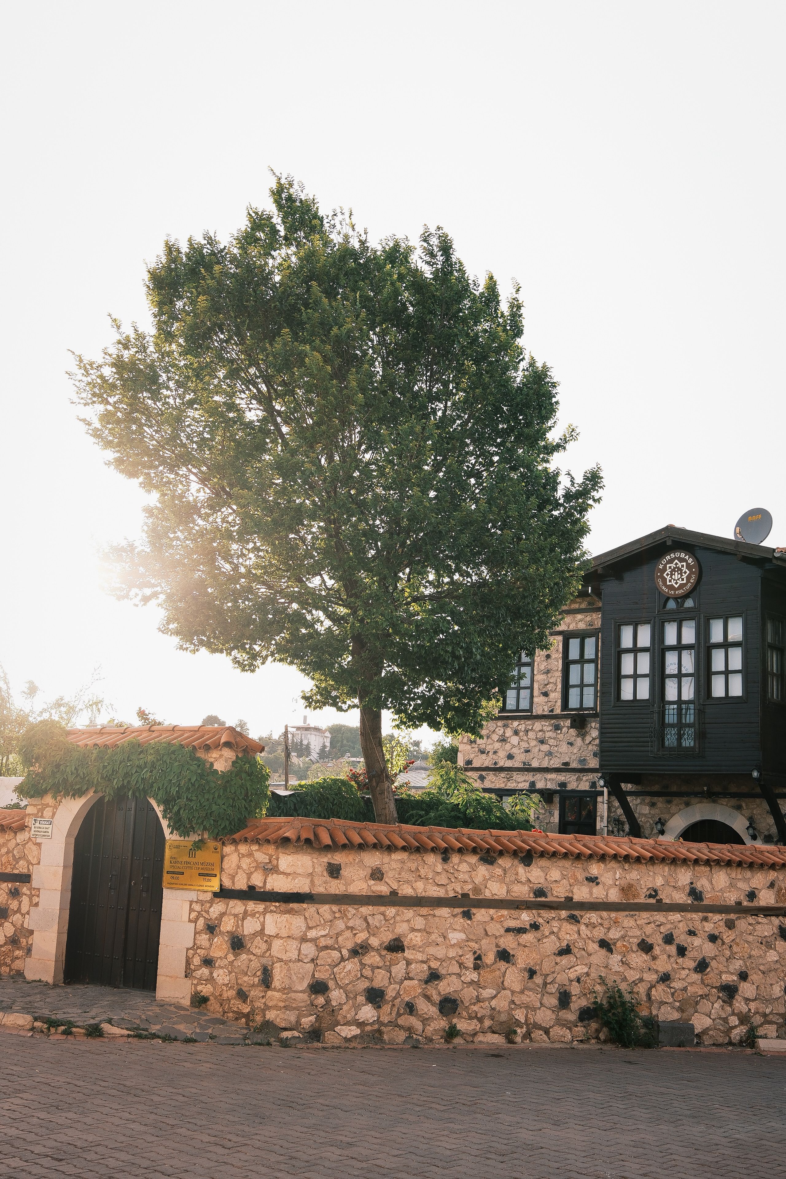 Charming Stone House with Eucalyptus Tree · Free Stock Photo