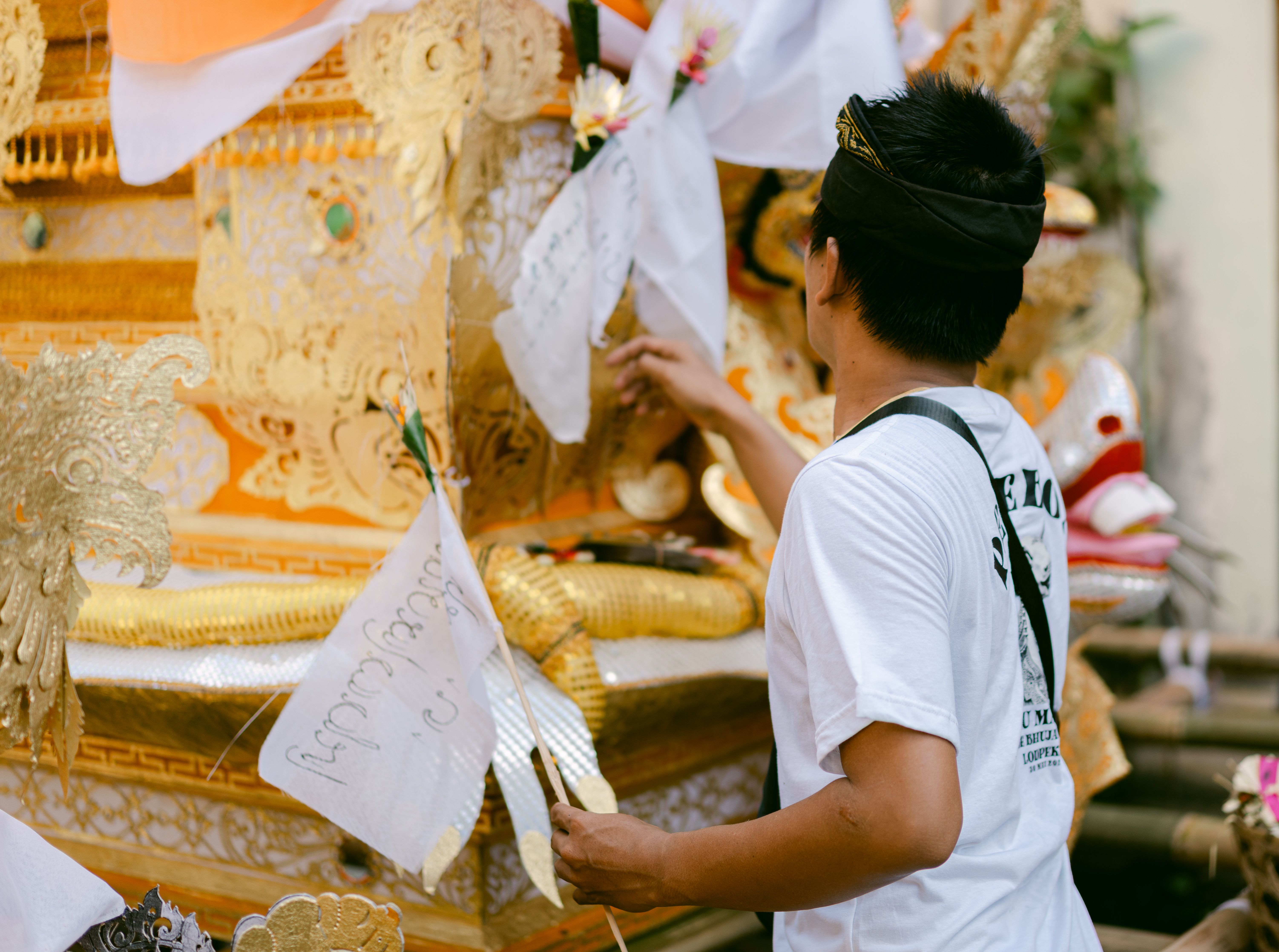 Traditional Balinese Ceremony Ritual Scene · Free Stock Photo