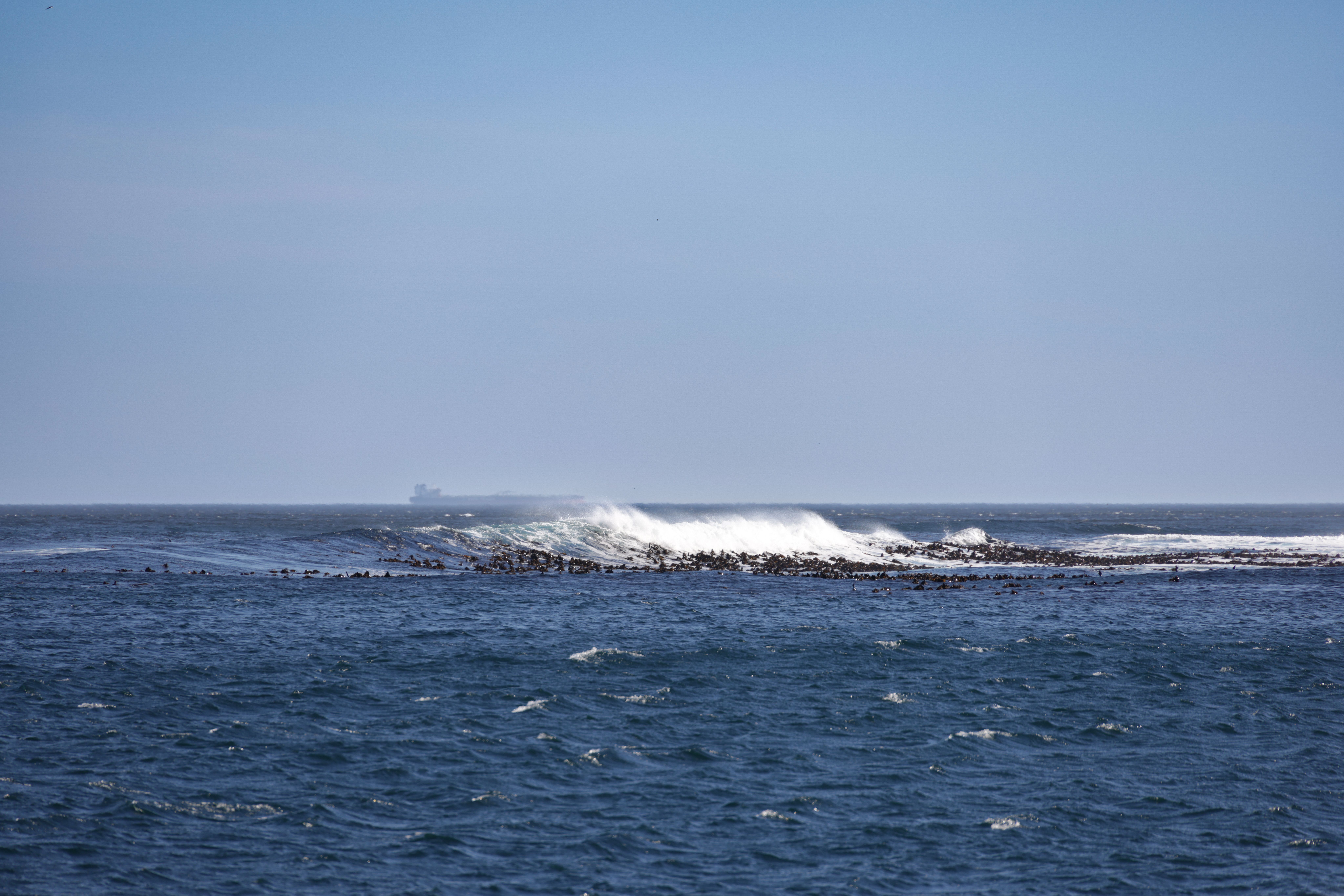 Vast Ocean Waves Over Rocky Shoreline · Free Stock Photo