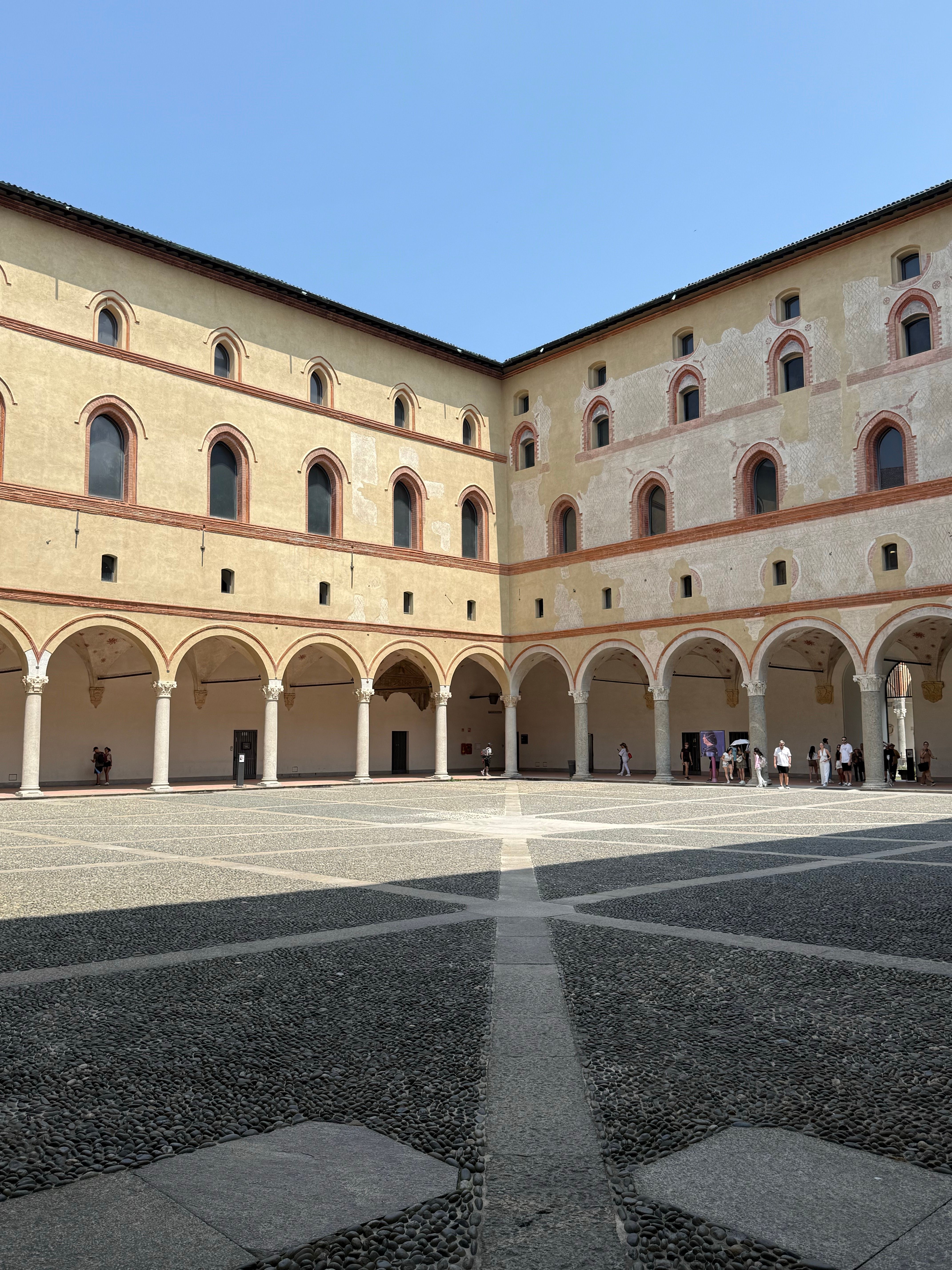 Courtyard of Historic Italian Castle · Free Stock Photo