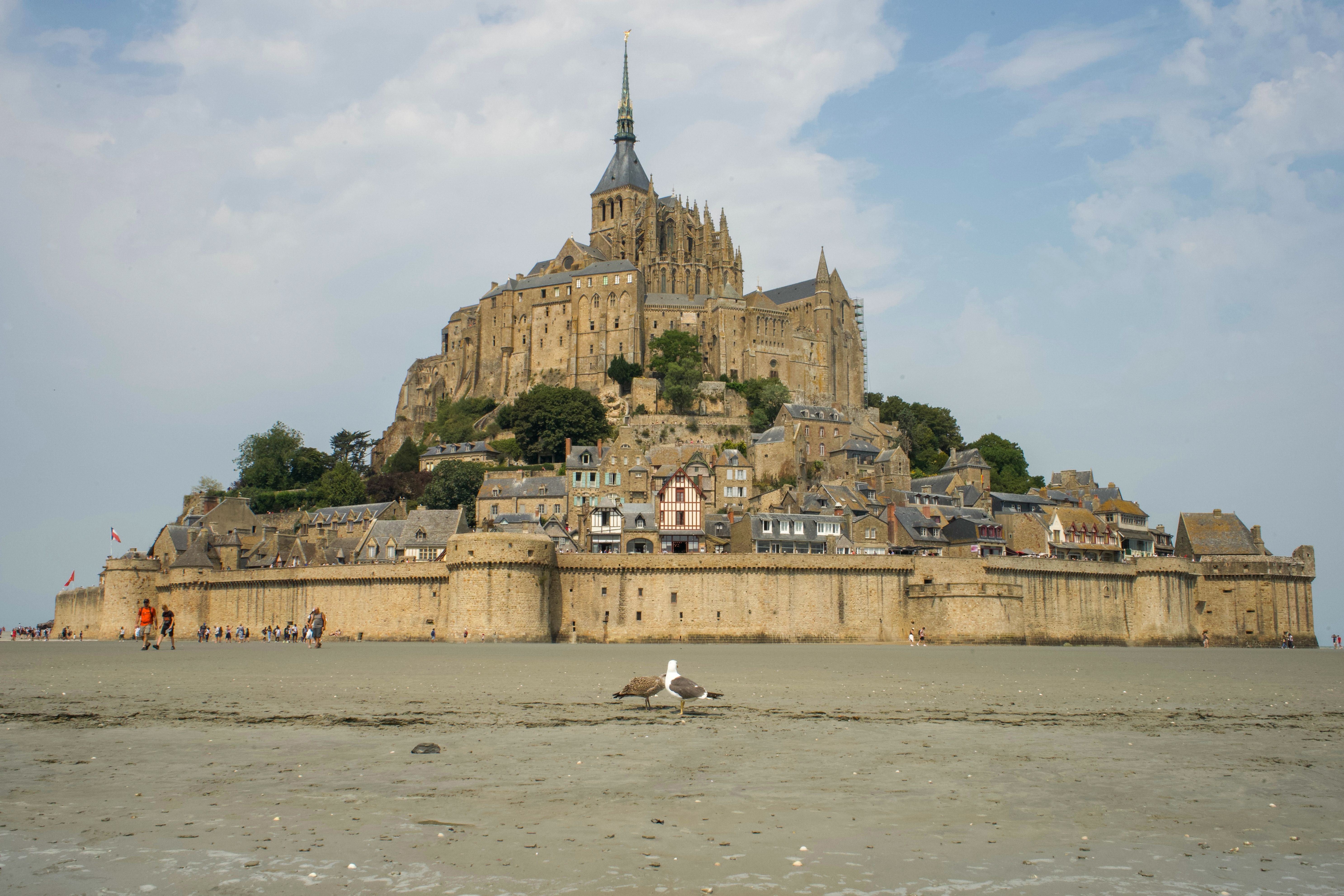 Vue Panoramique Du Mont Saint Michel à Marée Basse · Photo gratuite