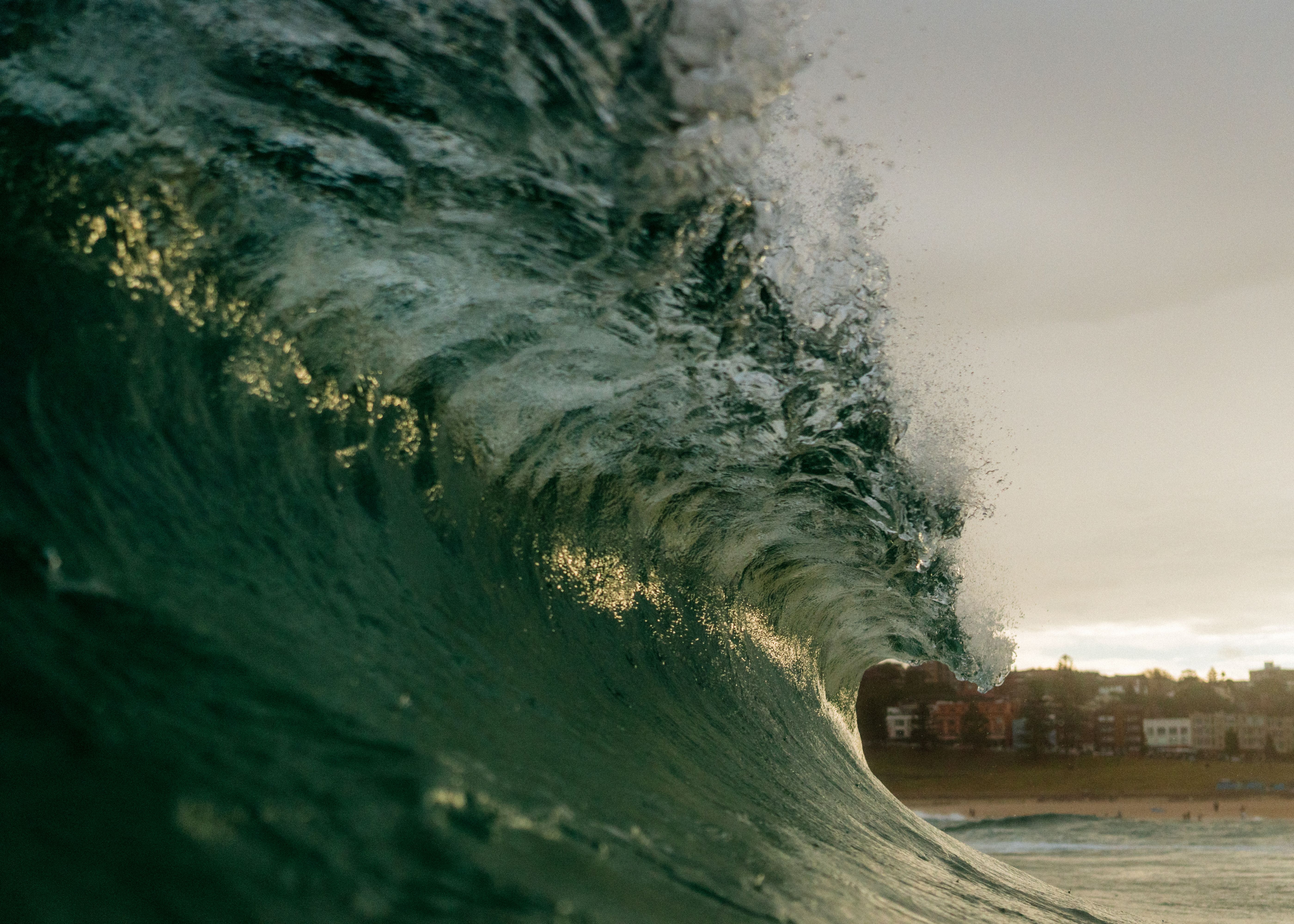Ola Majestuosa En Bondi Beach, Australia · Foto de stock gratuita