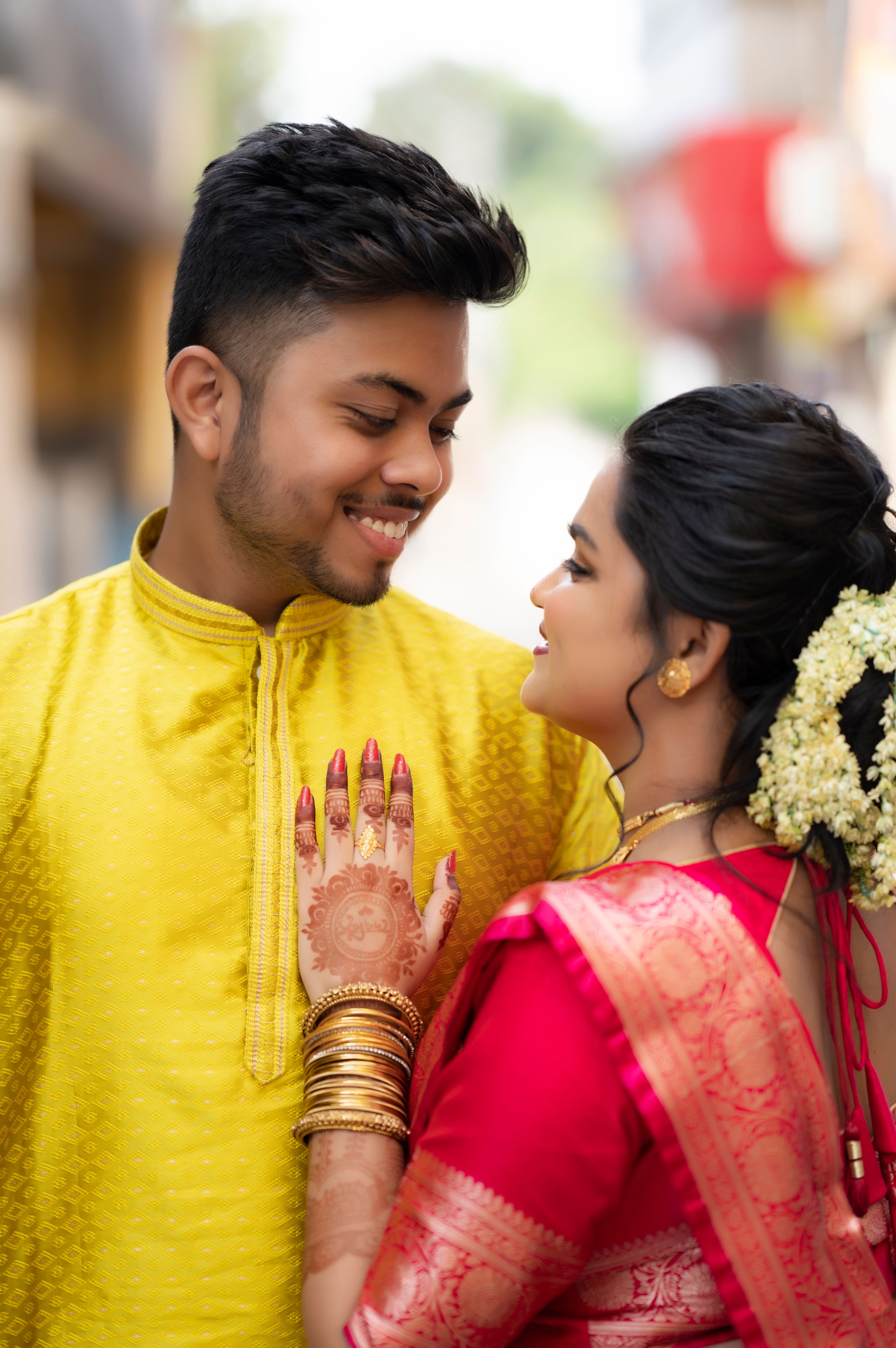 Joyful Couple Celebrating Traditional Engagement · Free Stock Photo