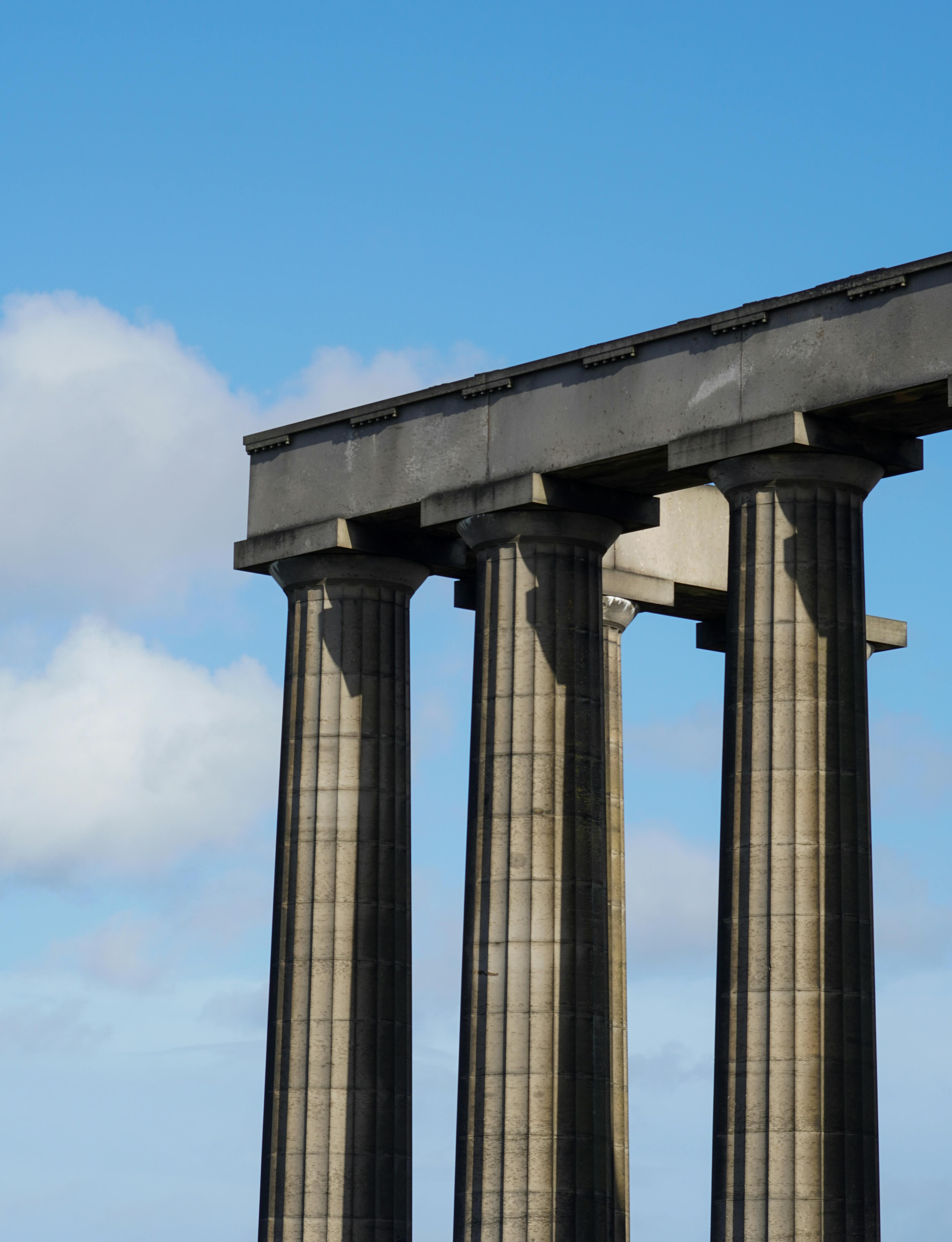 Historic Columns at Calton Hill Edinburgh · Free Stock Photo