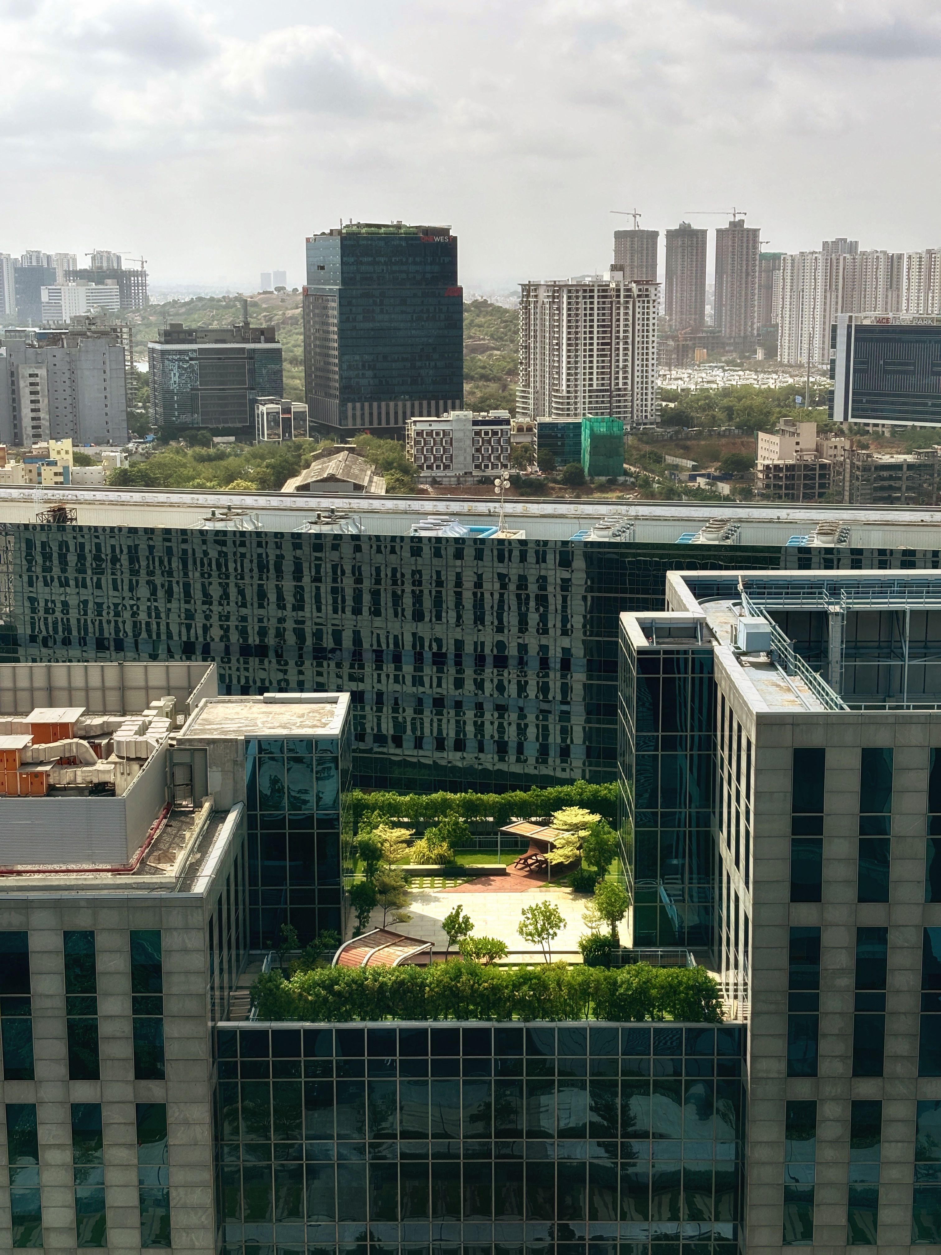 Modern Urban Landscape with High-Rise Buildings · Free Stock Photo