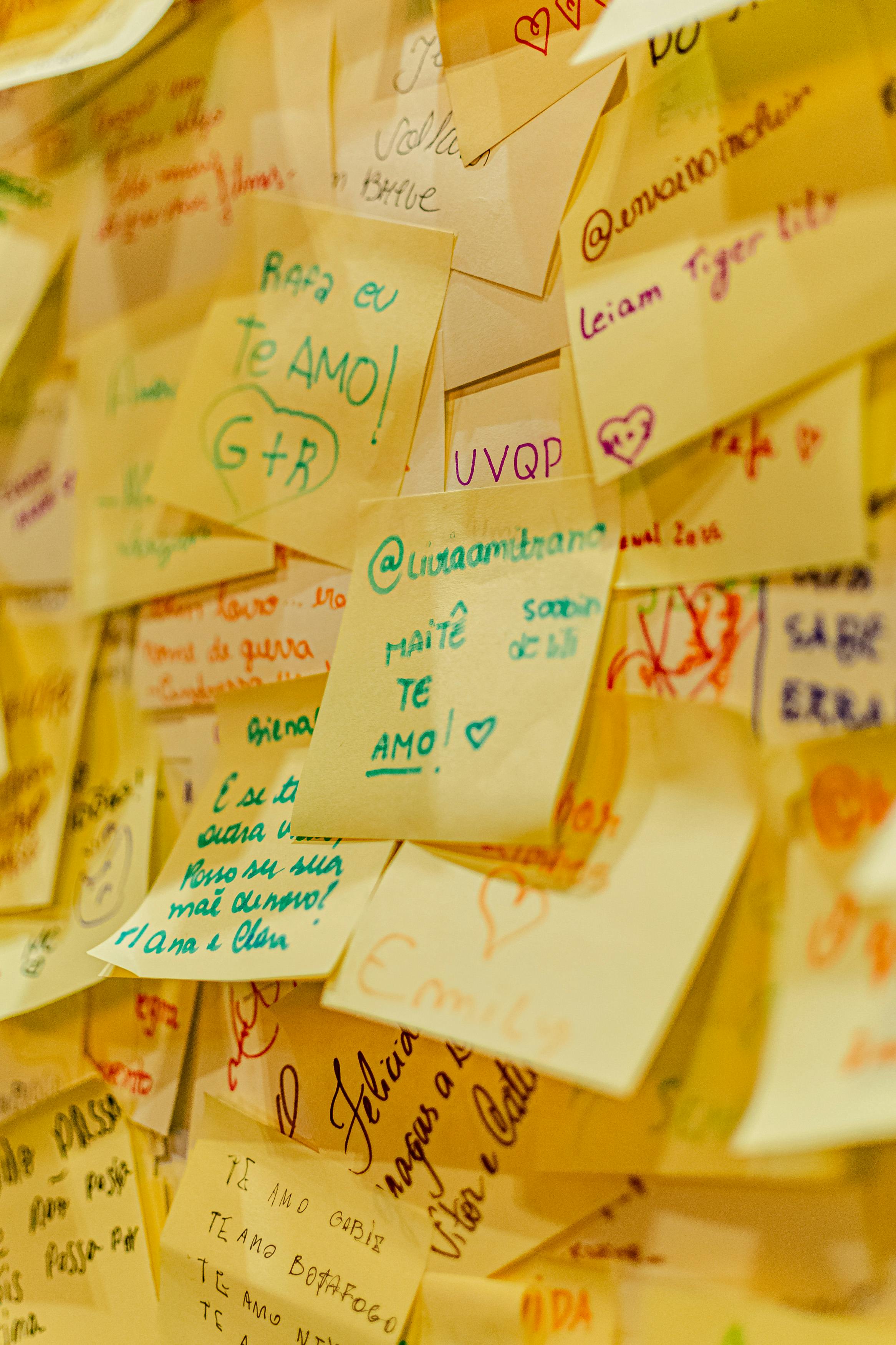 Colorful Post-it Notes with Messages Close-Up · Free Stock Photo