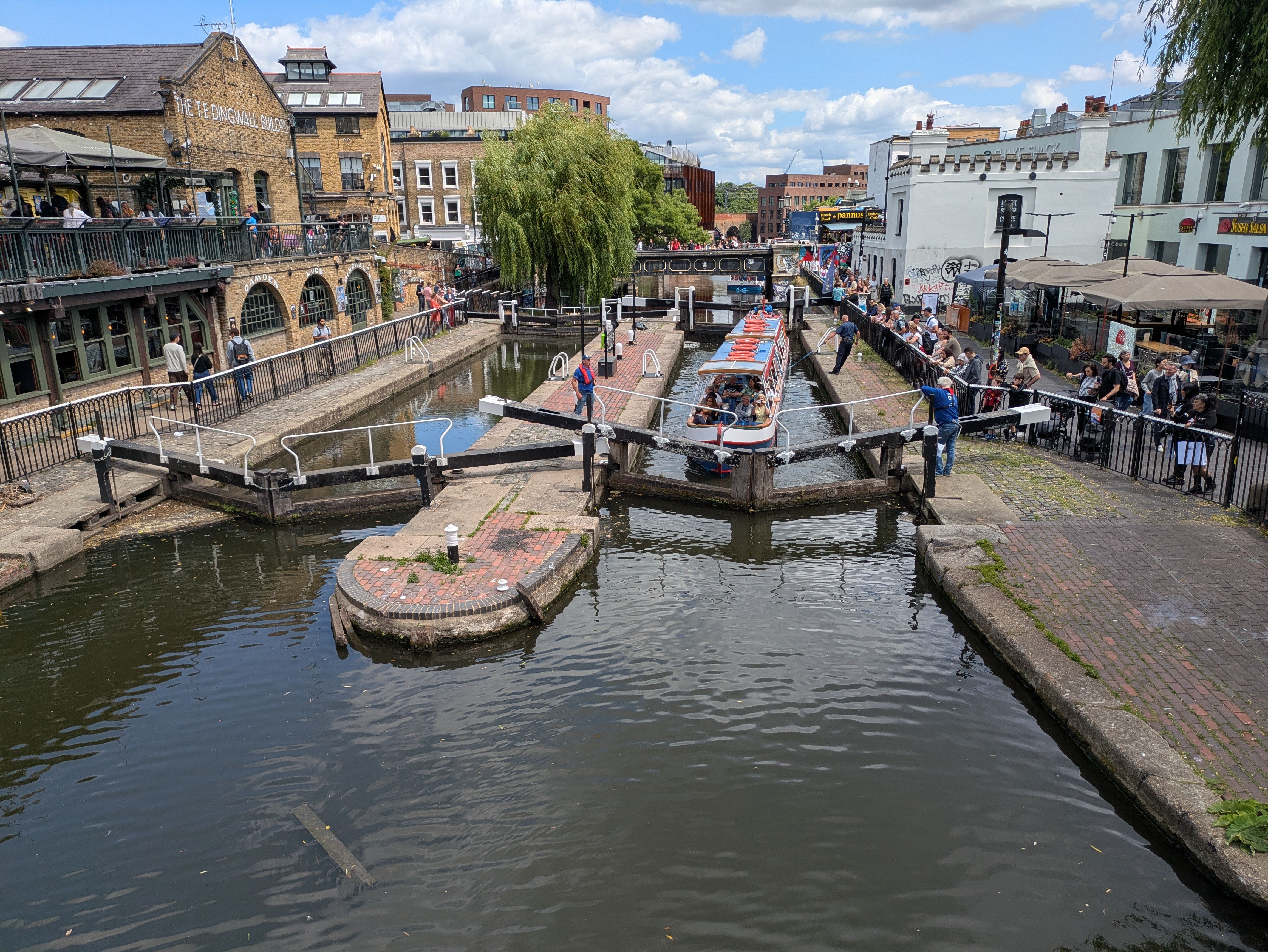 Bustling Scene at Camden Lock in London · Free Stock Photo