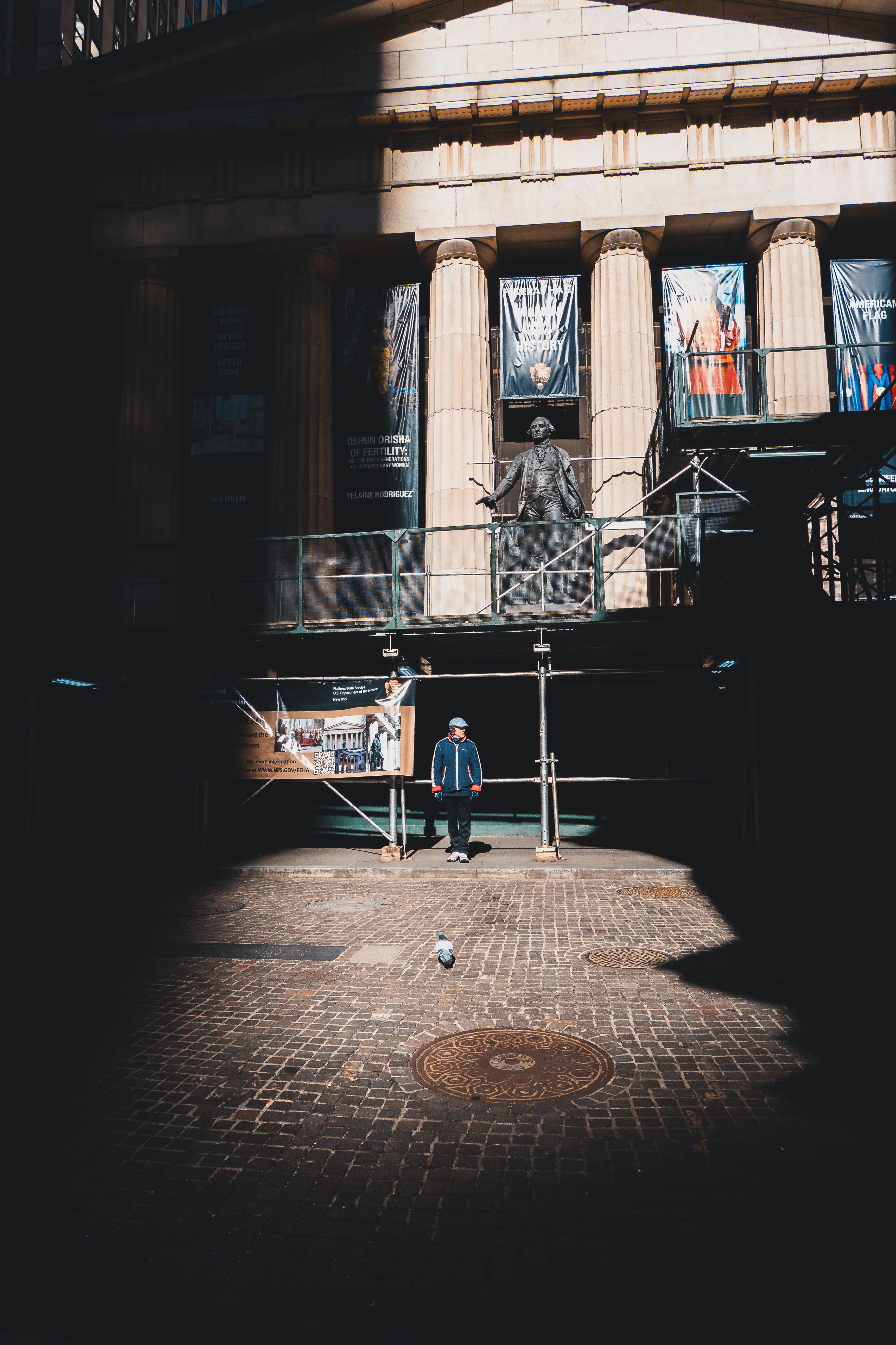 Shadow and Light Contrast at New York City Landmark · Free Stock Photo