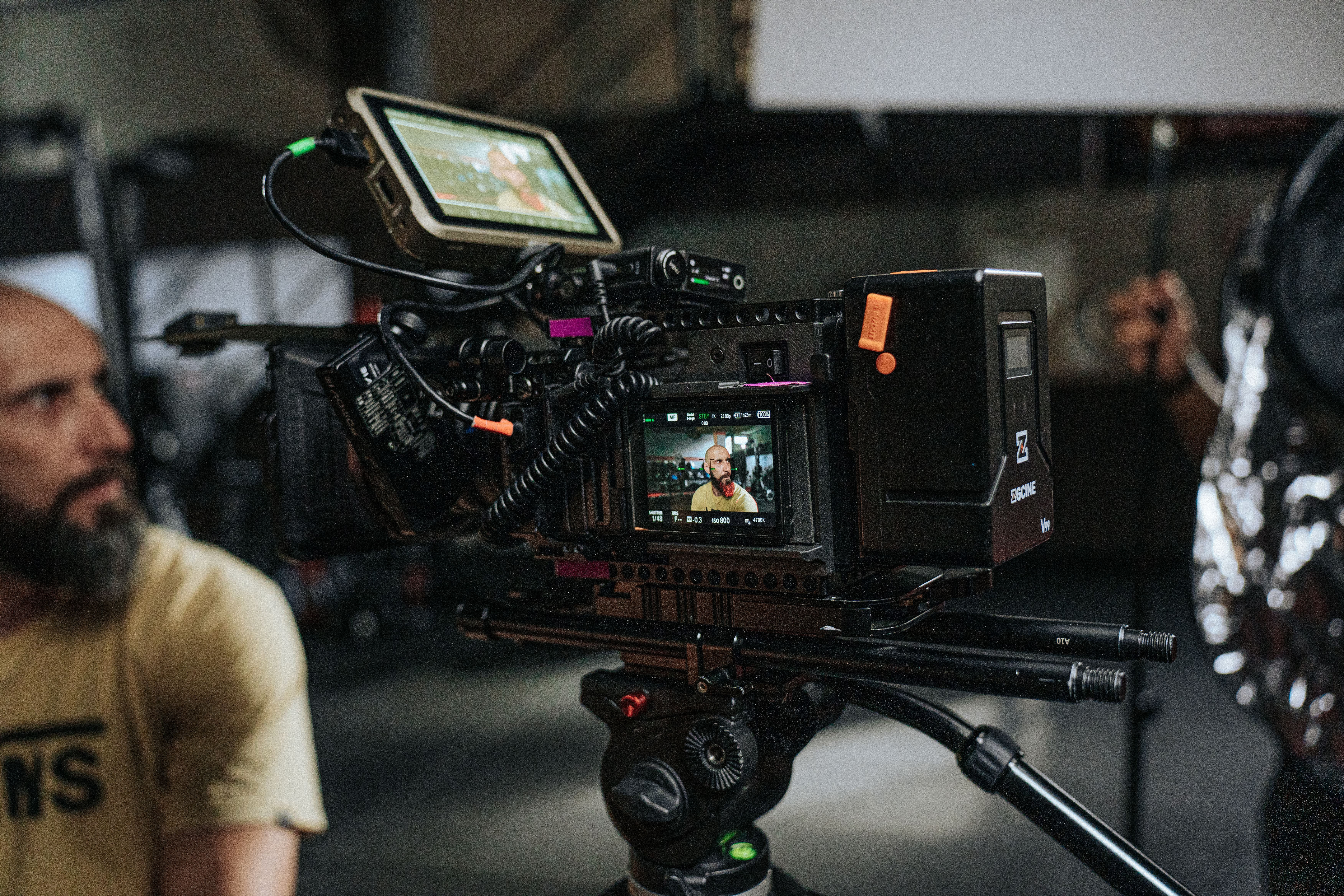 Configuración De Cámara De Película Profesional En Set De Filmación ...