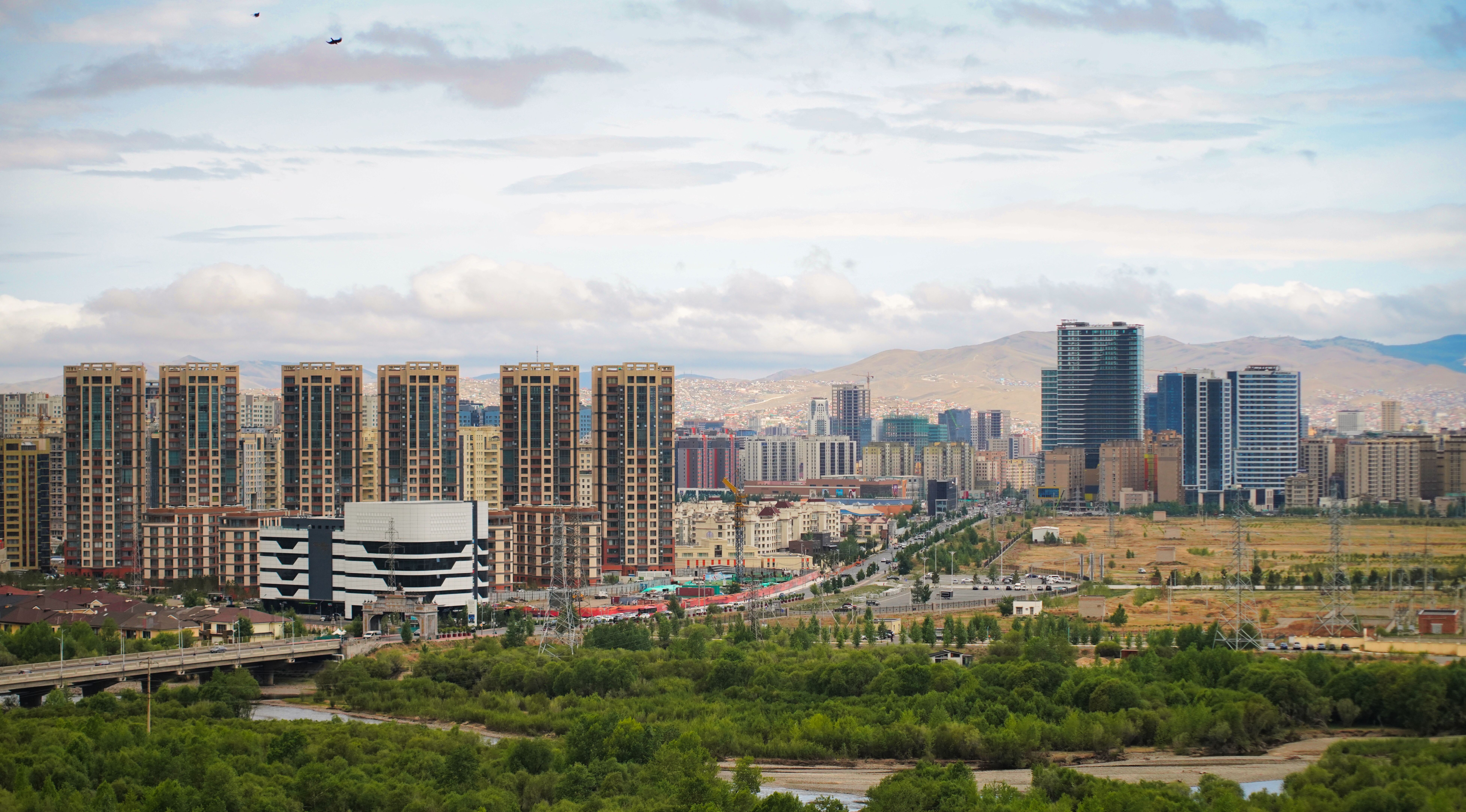 Aerial View of Ulaanbaatar Skyline and Landscape · Free Stock Photo