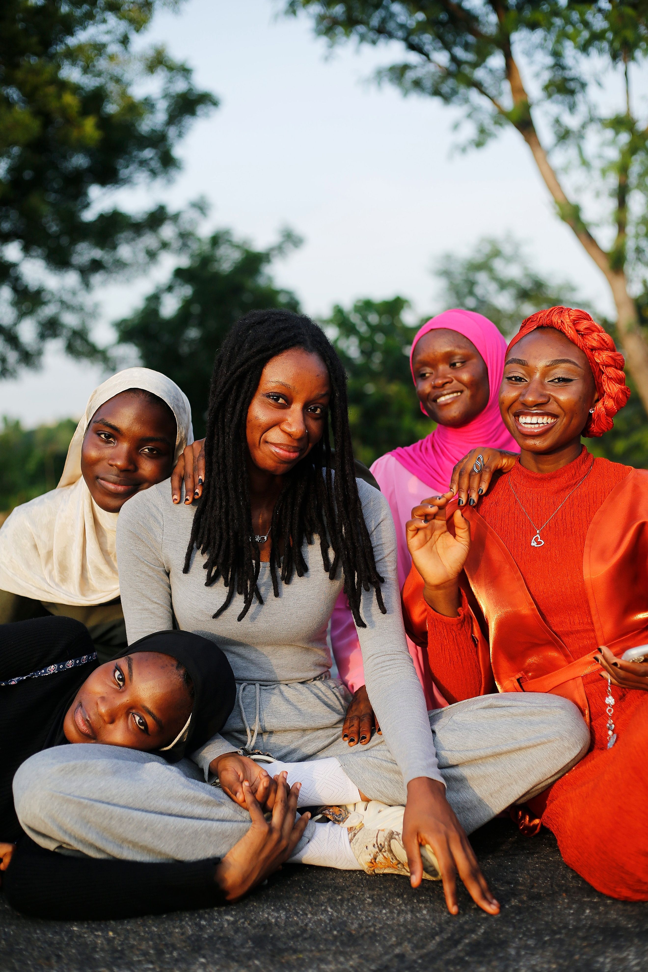 Group of Young Women Outdoors in Abuja · Free Stock Photo
