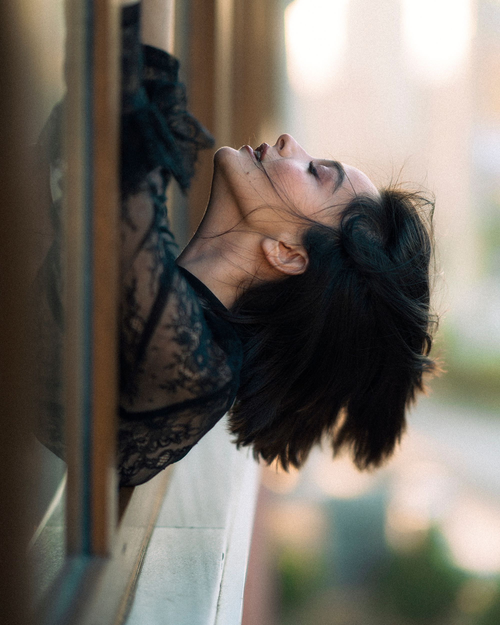 Stylish Woman Leaning out Window in Istanbul · Free Stock Photo