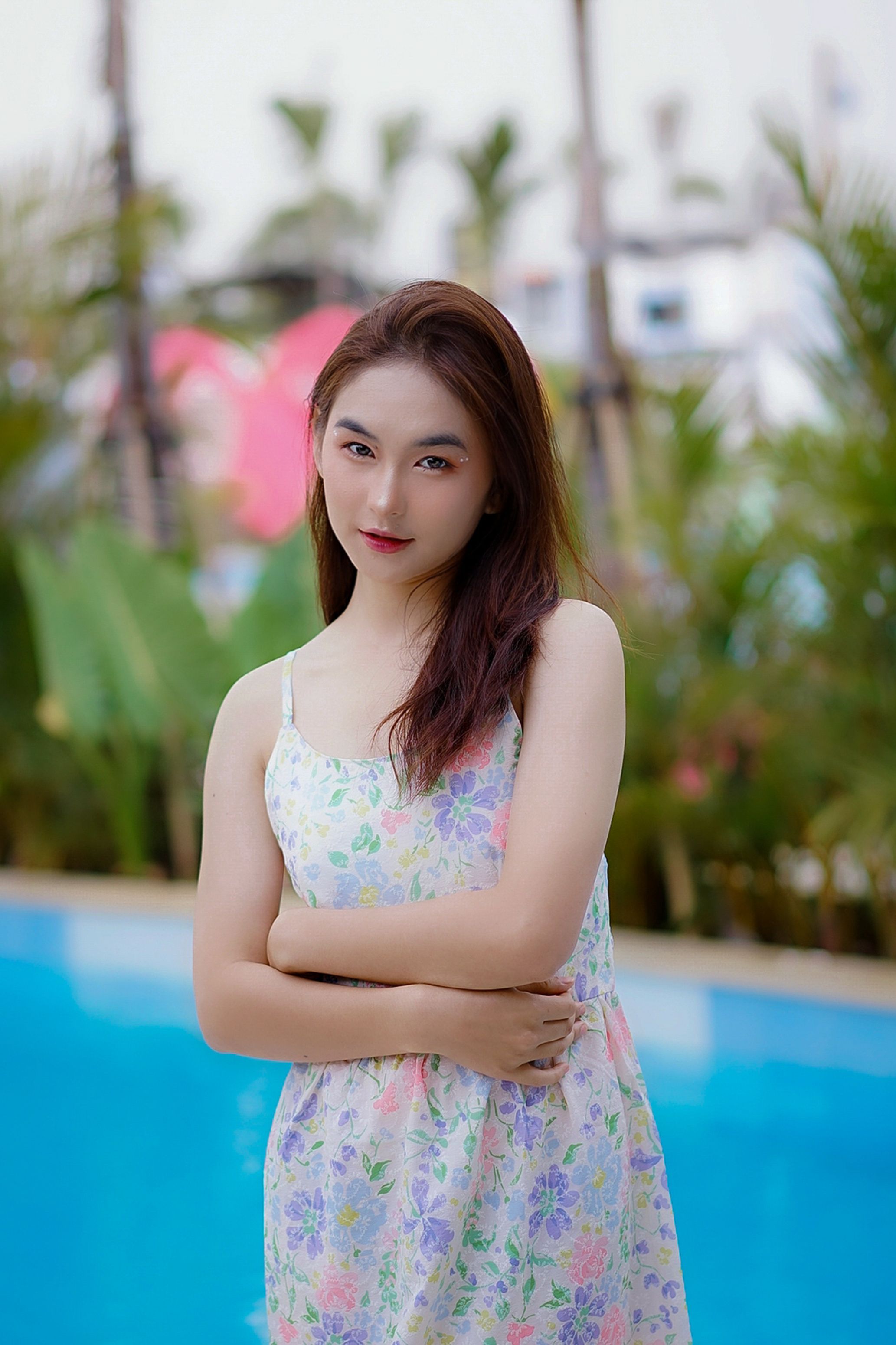 Girl With Springboard Pool Photos, Download The BEST Free Girl With ...