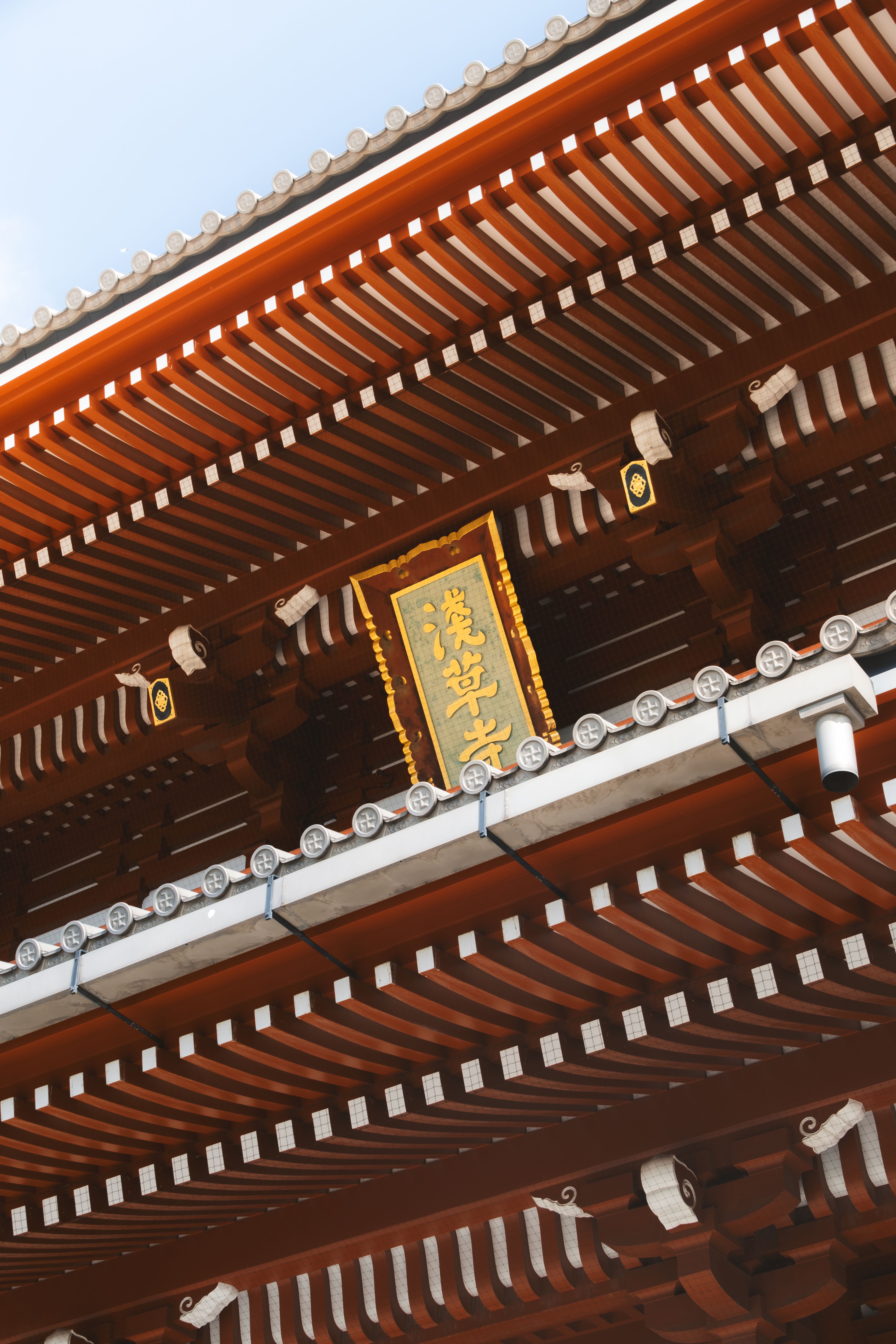 Traditional Japanese Temple Roof in Tokyo · Free Stock Photo