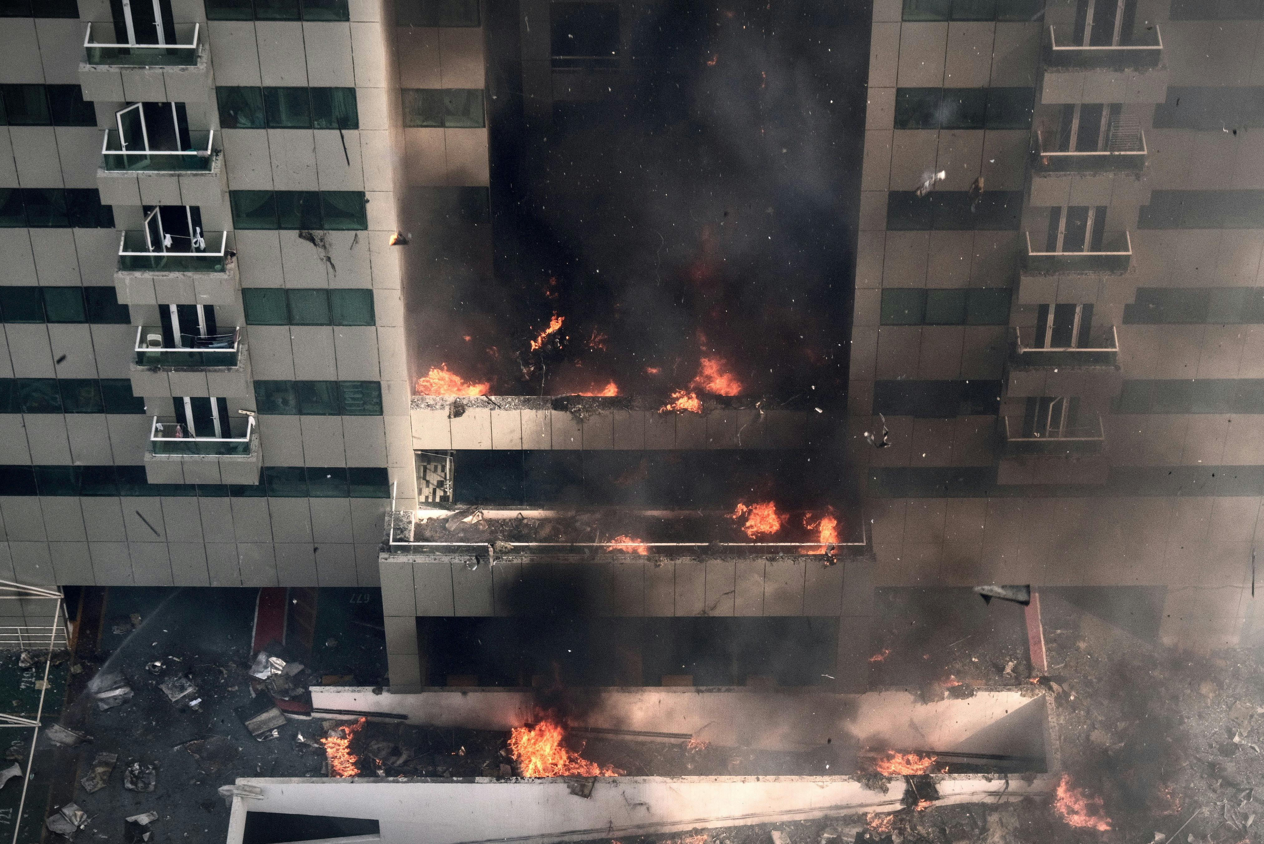 High-Rise Building Fire in Dubai · Free Stock Photo