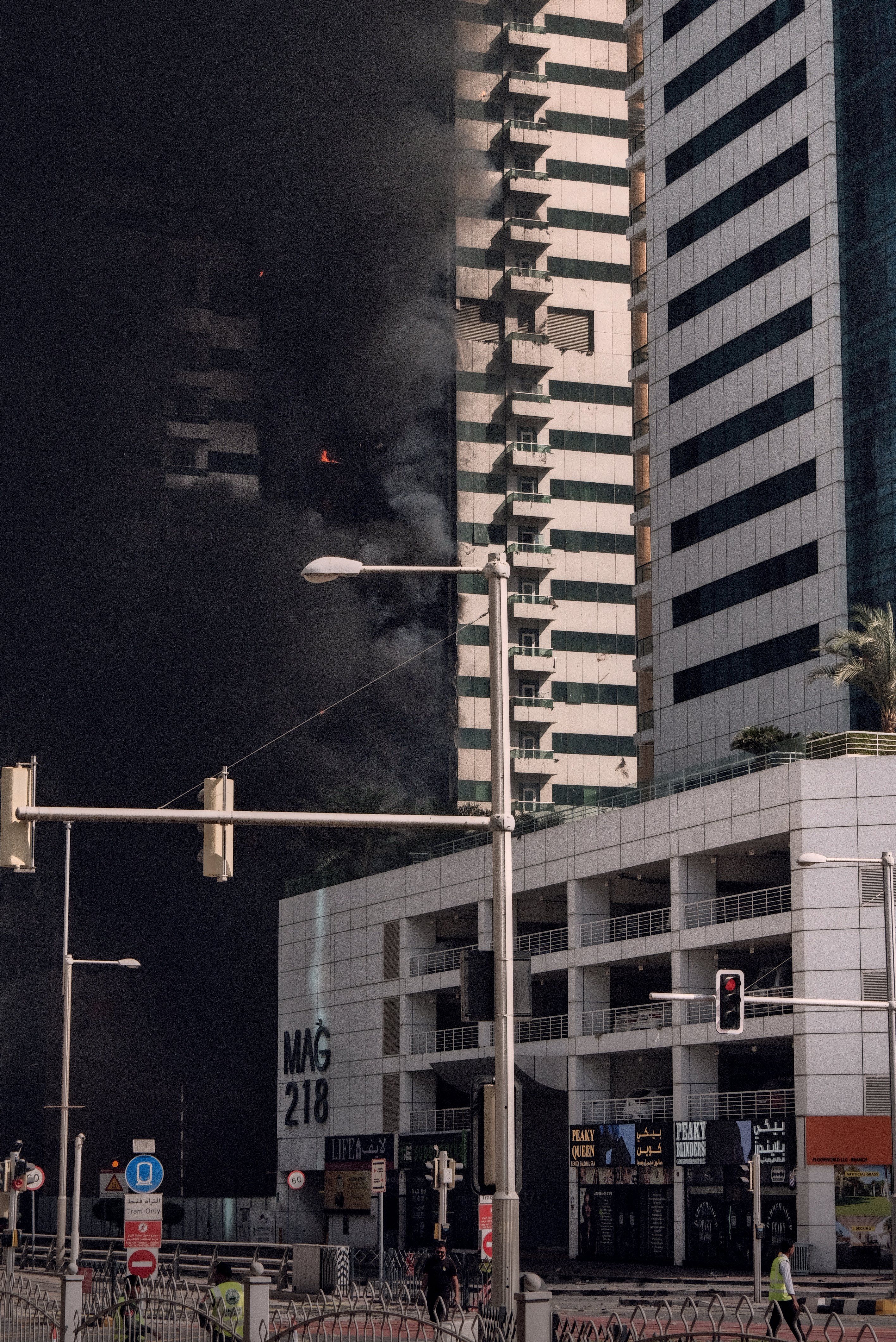 High-Rise Fire Incident in Dubai · Free Stock Photo