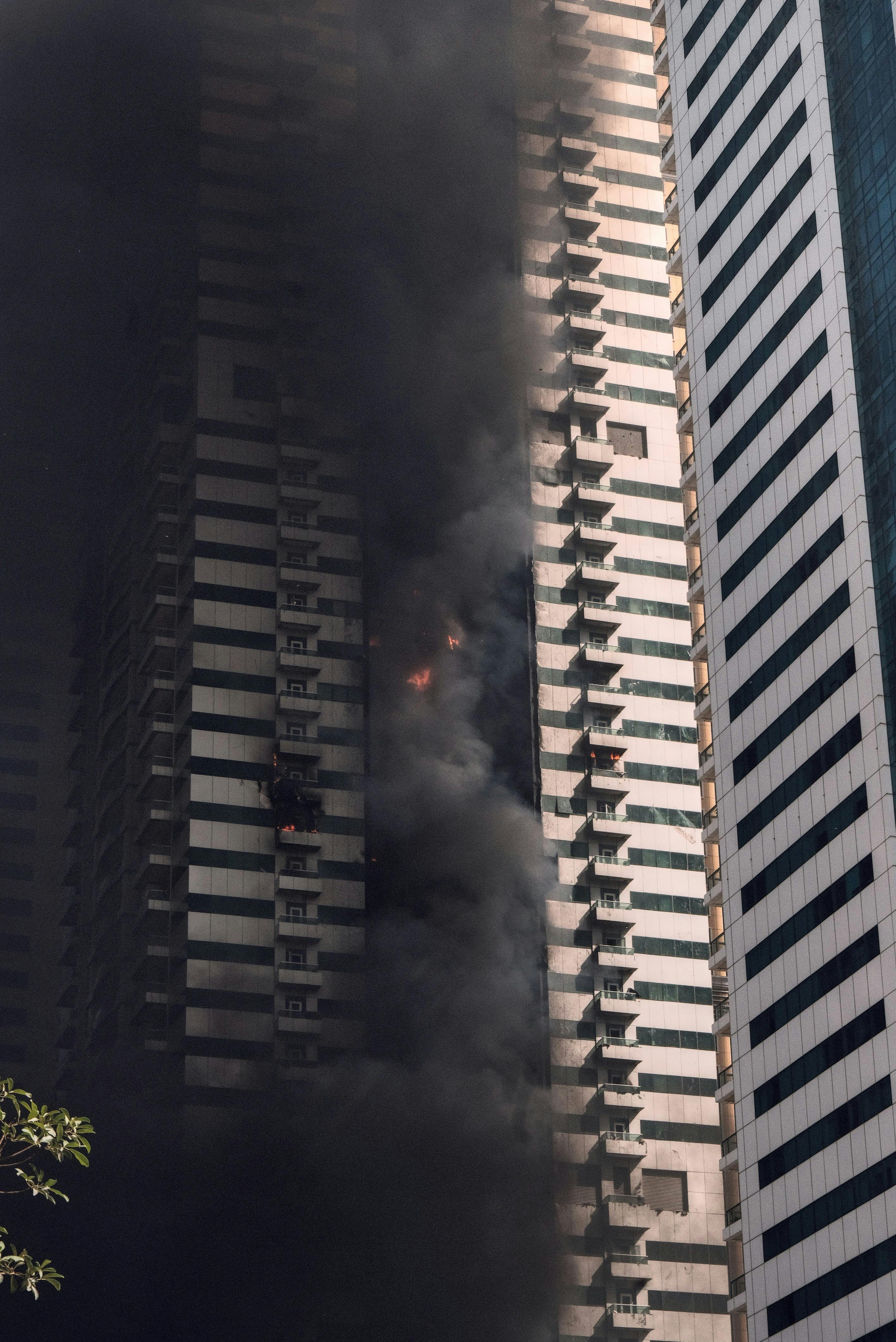 High-Rise Structure Fire in Dubai · Free Stock Photo