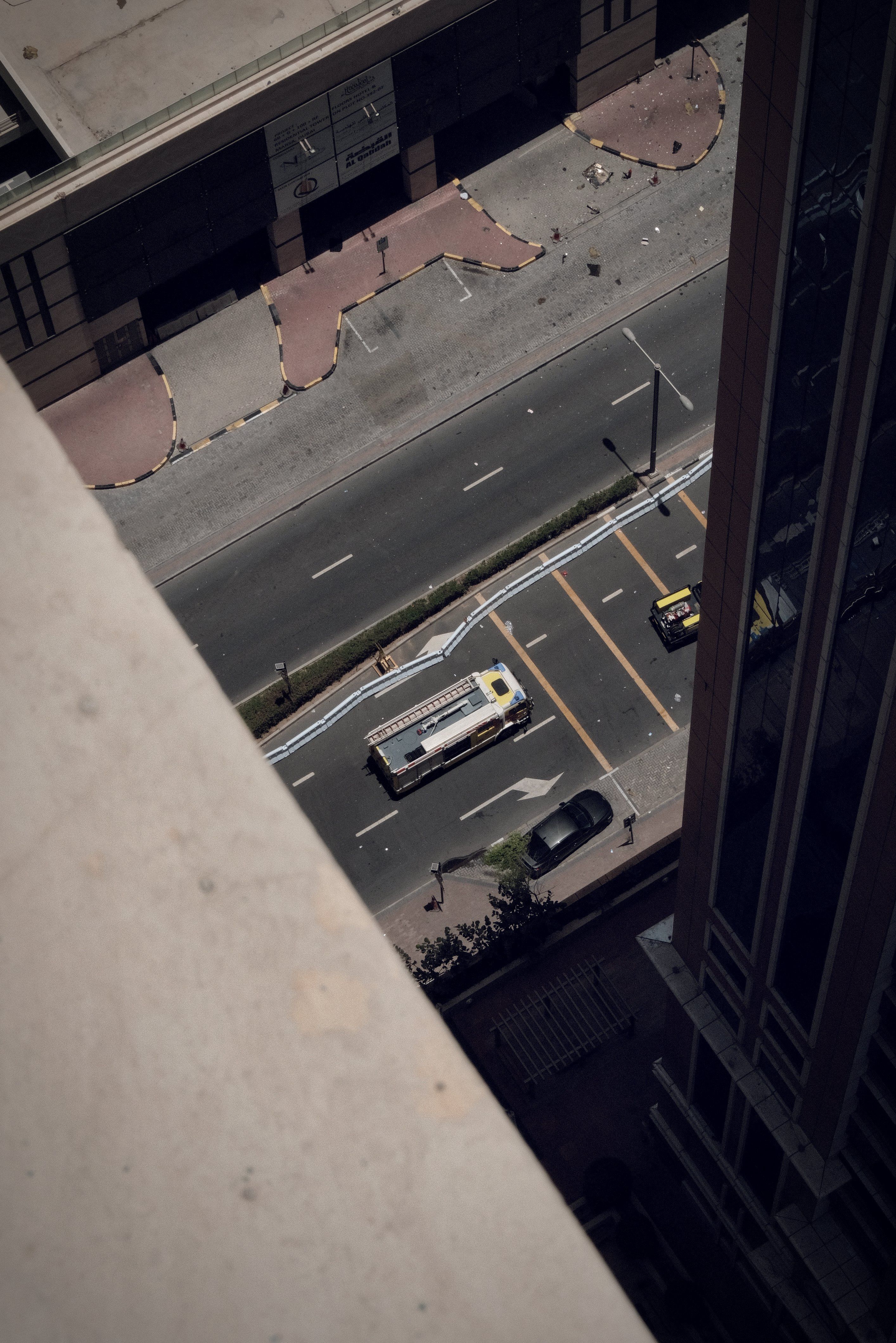 Aerial View of Emergency Response in Dubai · Free Stock Photo