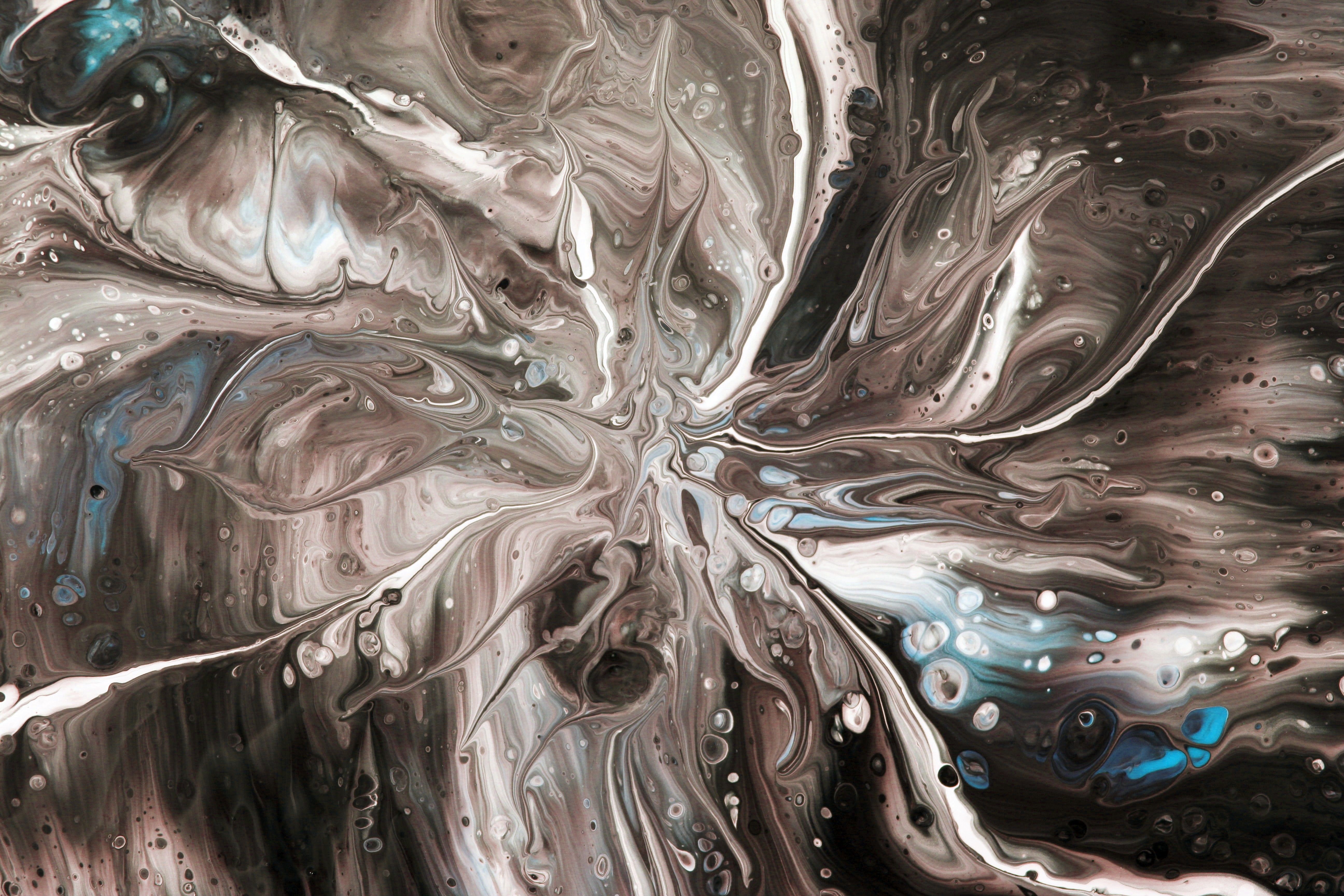Abstract Fluid Art with Marbled Patterns and Earthy Tones · Free Stock ...