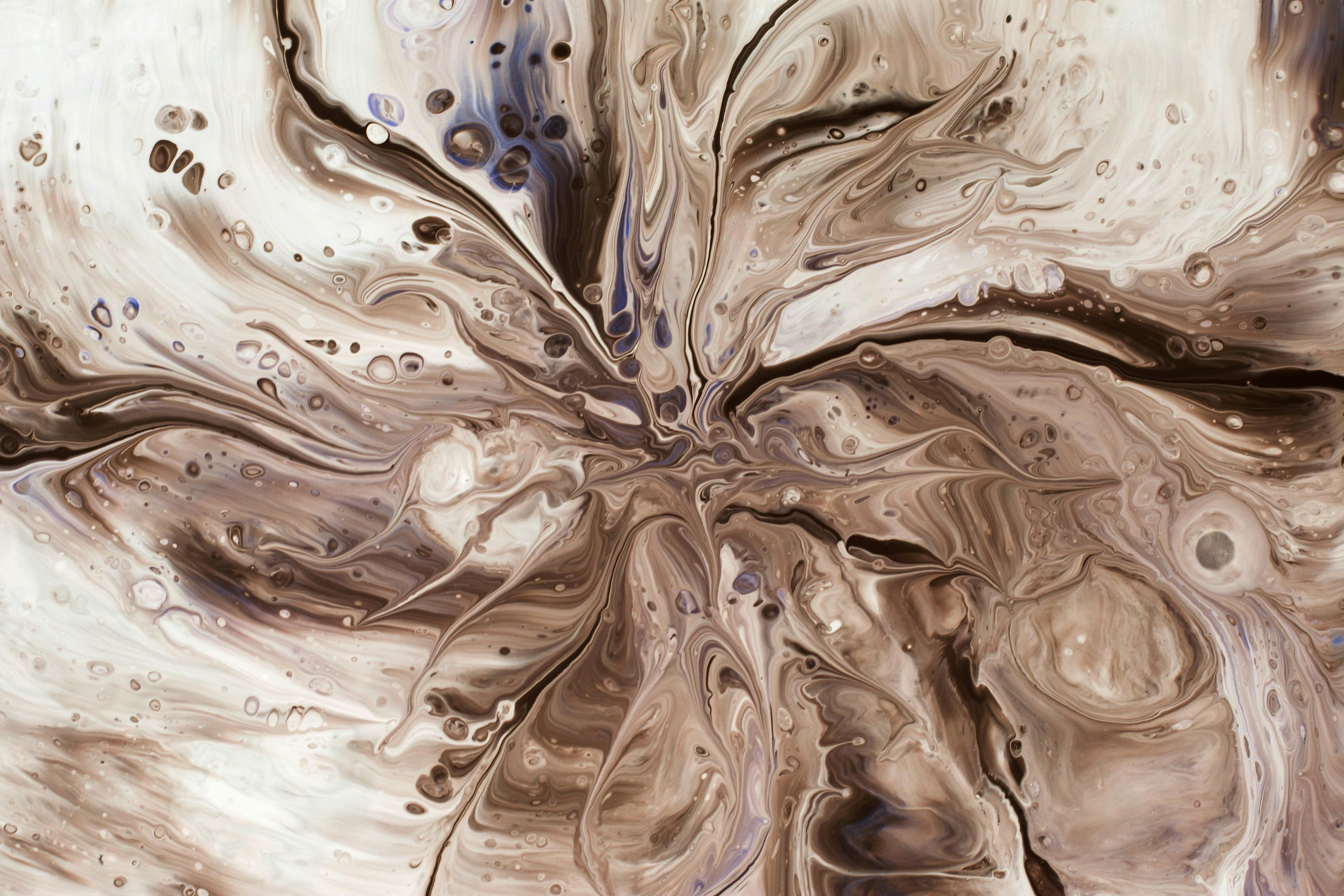 Abstract Marble Swirl Texture Art in Neutral Hues · Free Stock Photo