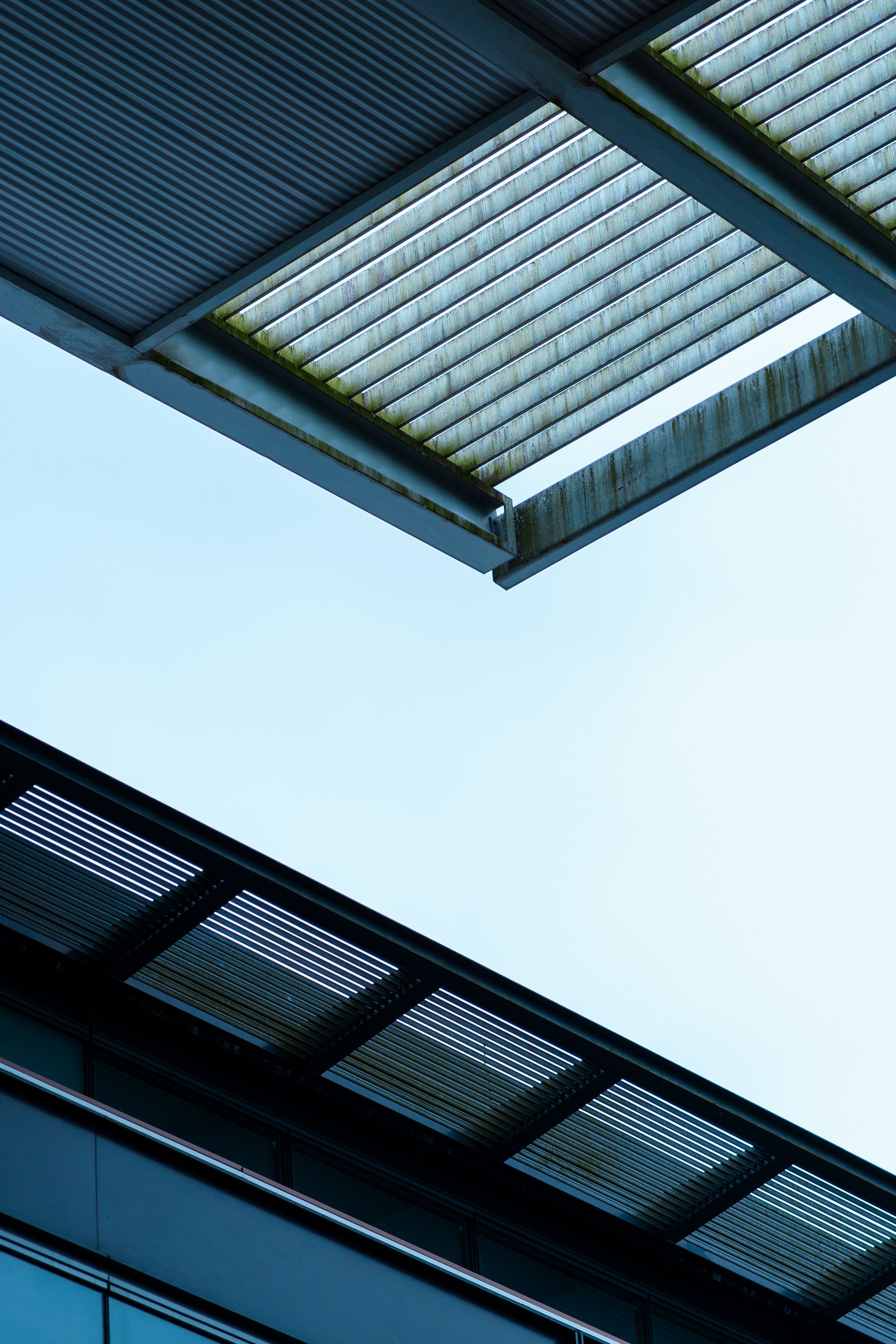Modern Architectural Perspective with Skylight · Free Stock Photo
