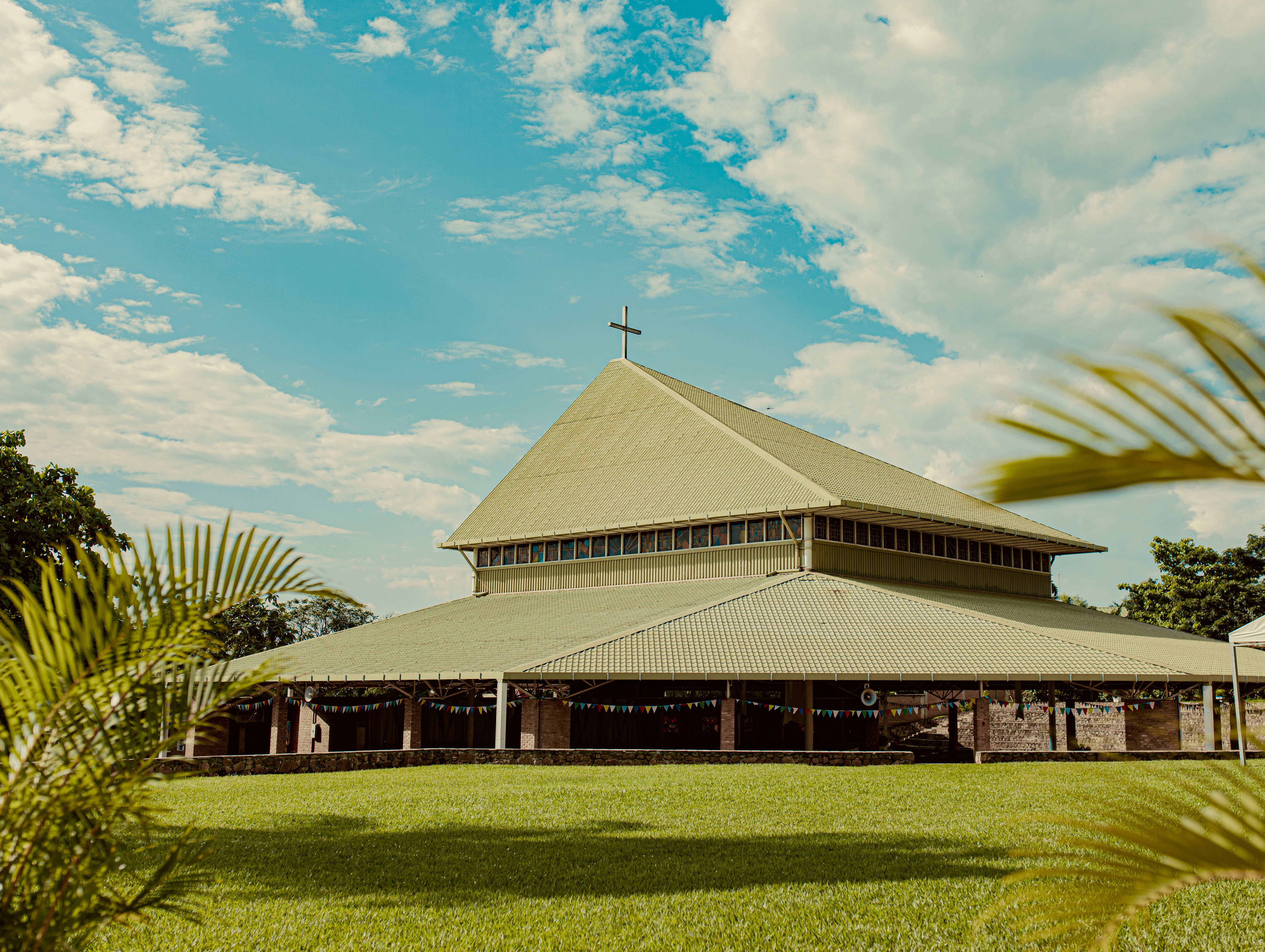 Beautiful Church Architecture against Blue Sky · Free Stock Photo