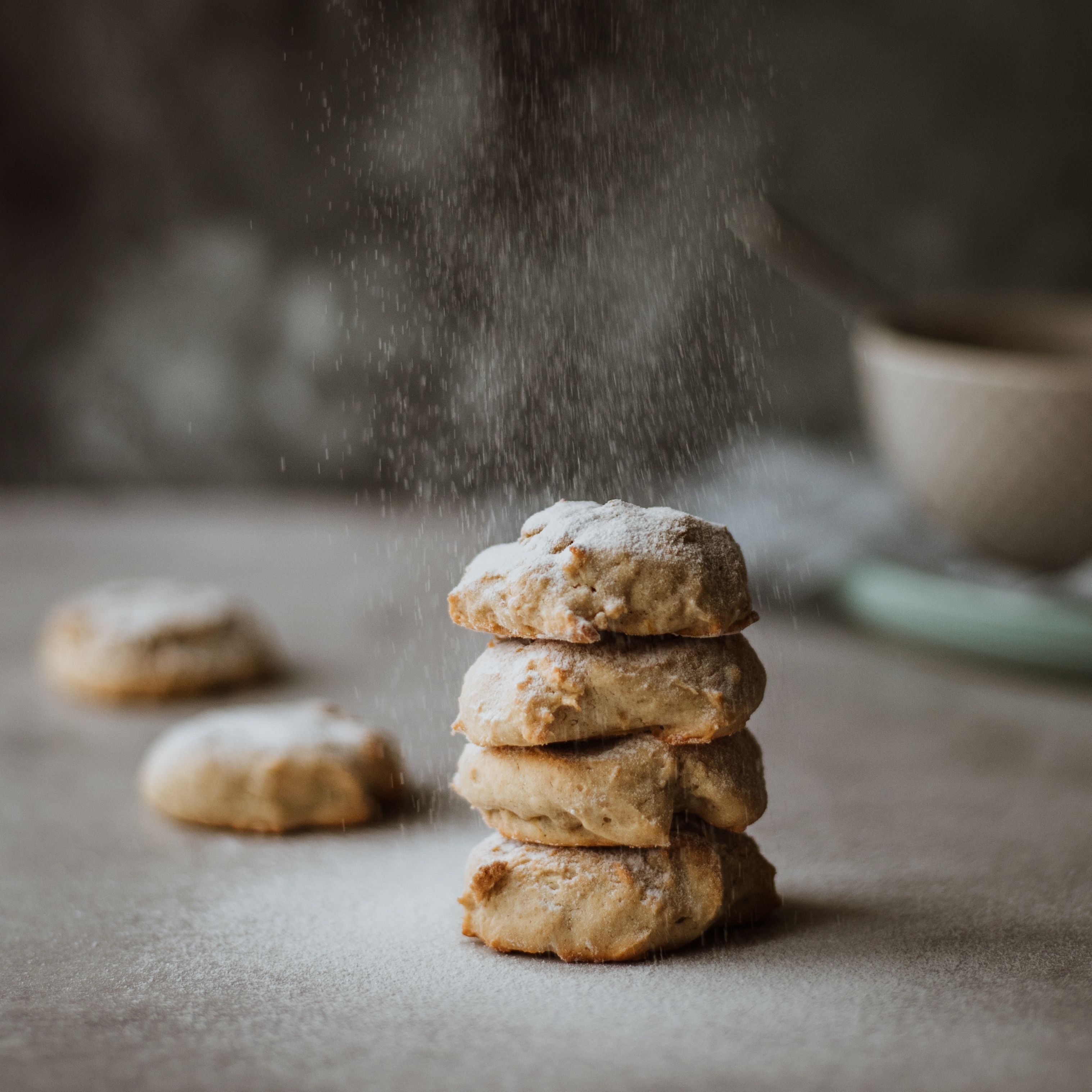 Homemade Cookies with Powdered Sugar Topping · Free Stock Photo